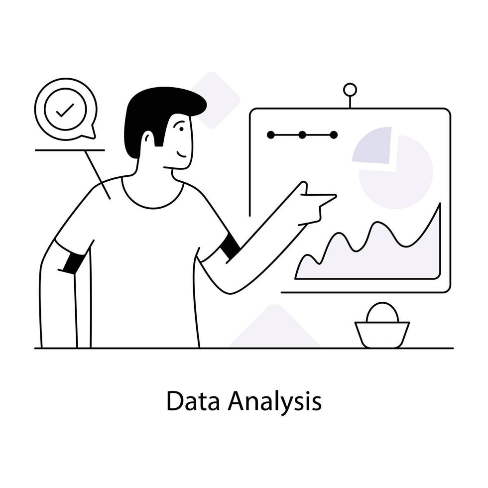 Trendy Data Analysis 21079194 Vector Art at Vecteezy