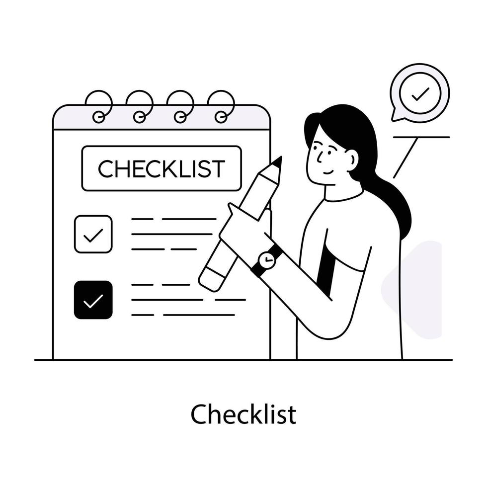 Trendy Checklist Concepts 21079321 Vector Art at Vecteezy
