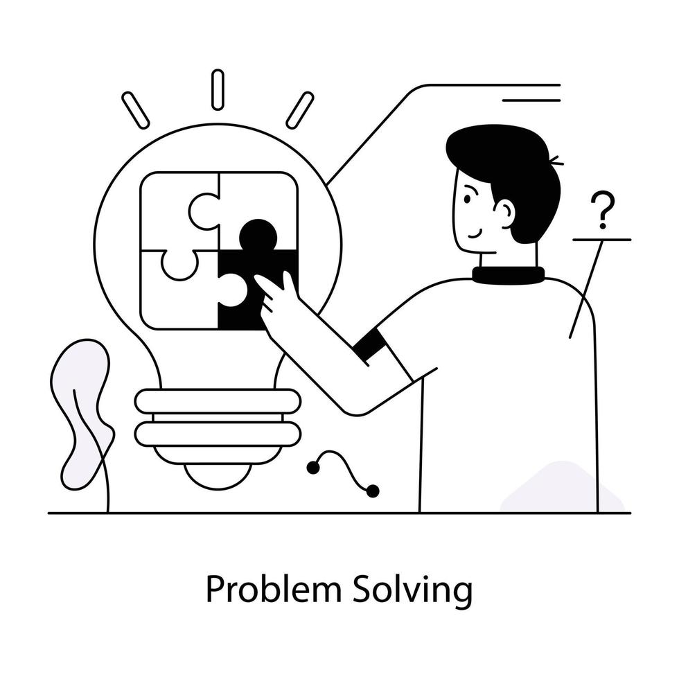 Trendy Problem Solving 21079323 Vector Art at Vecteezy