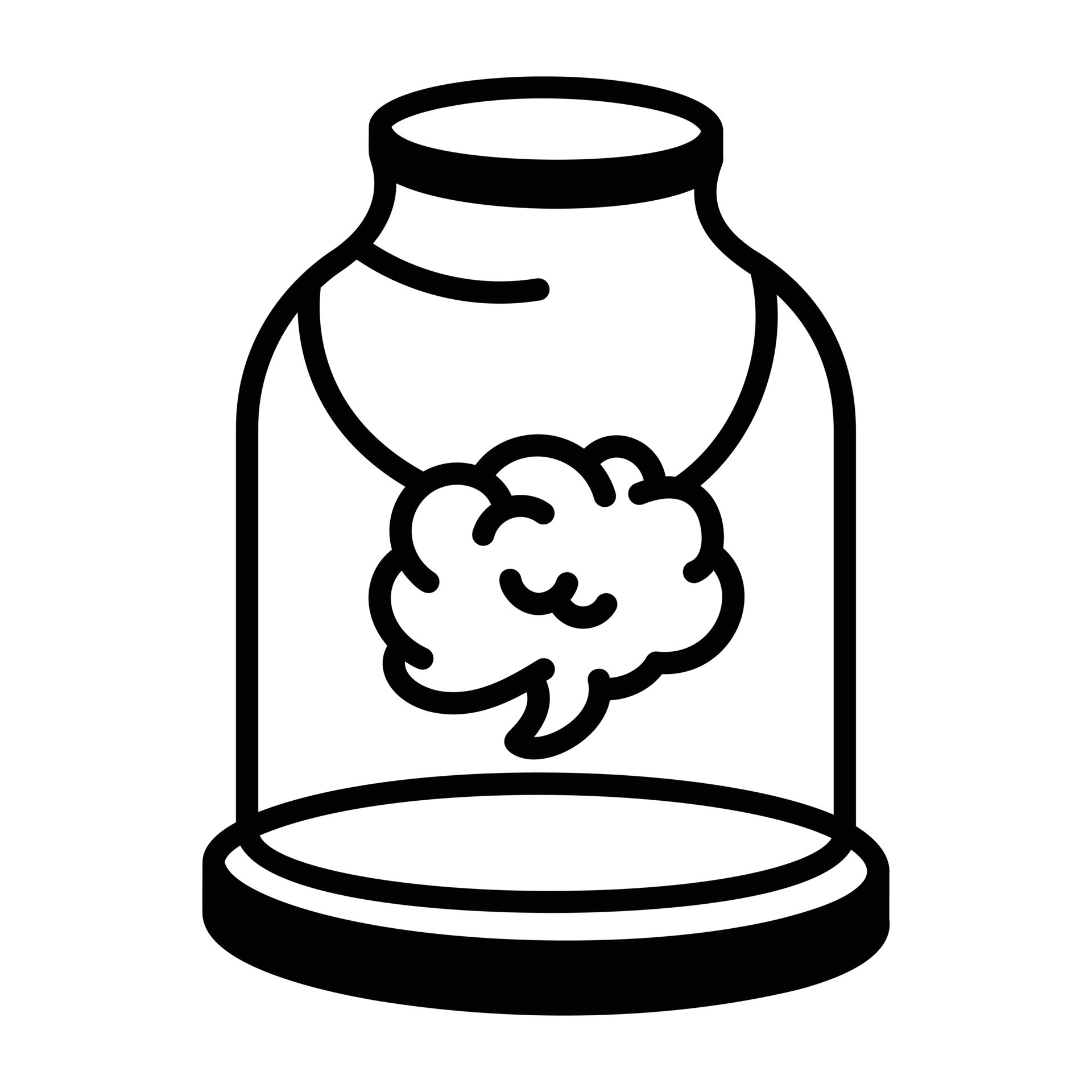 Trendy Brain Jar 21079517 Vector Art At Vecteezy