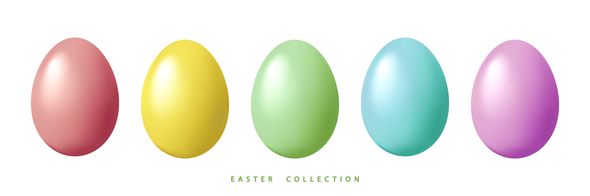 Set of pastel realistic Easter eggs isolated on transparent background ... Set of pastel realistic Easter eggs isolated on transparent background ...