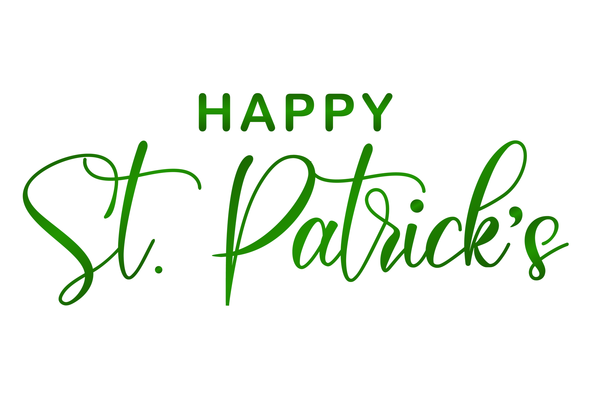 Lettering Happy St.Patrick's Day. Handwritten typography text isolated ... Lettering Happy St.Patrick's Day. Handwritten typography text isolated ...