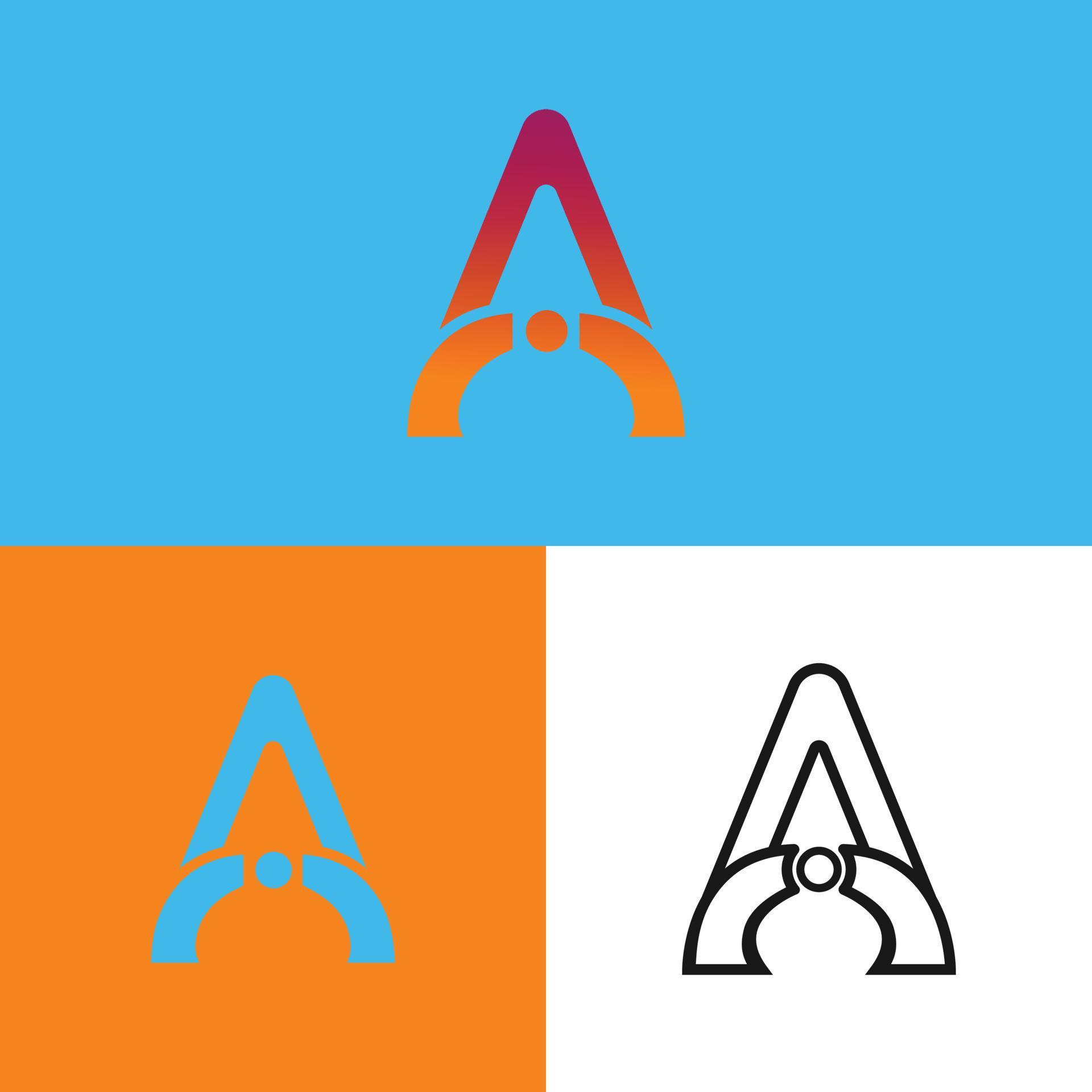 A Letter Vector Art Logo Design 21082002 Vector Art At Vecteezy