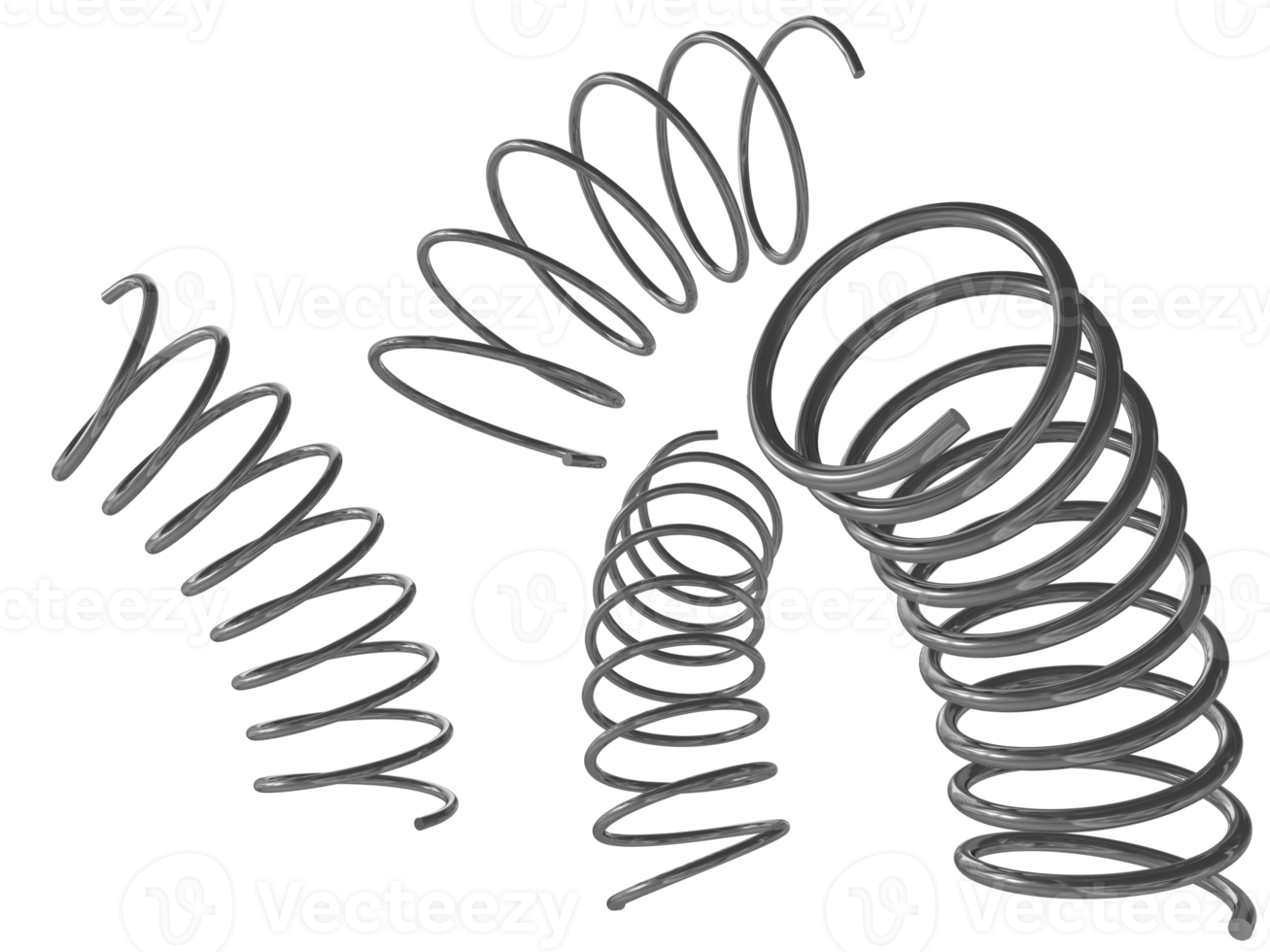 aislado 3d hacer colección de plata muelles 21085102 PNG