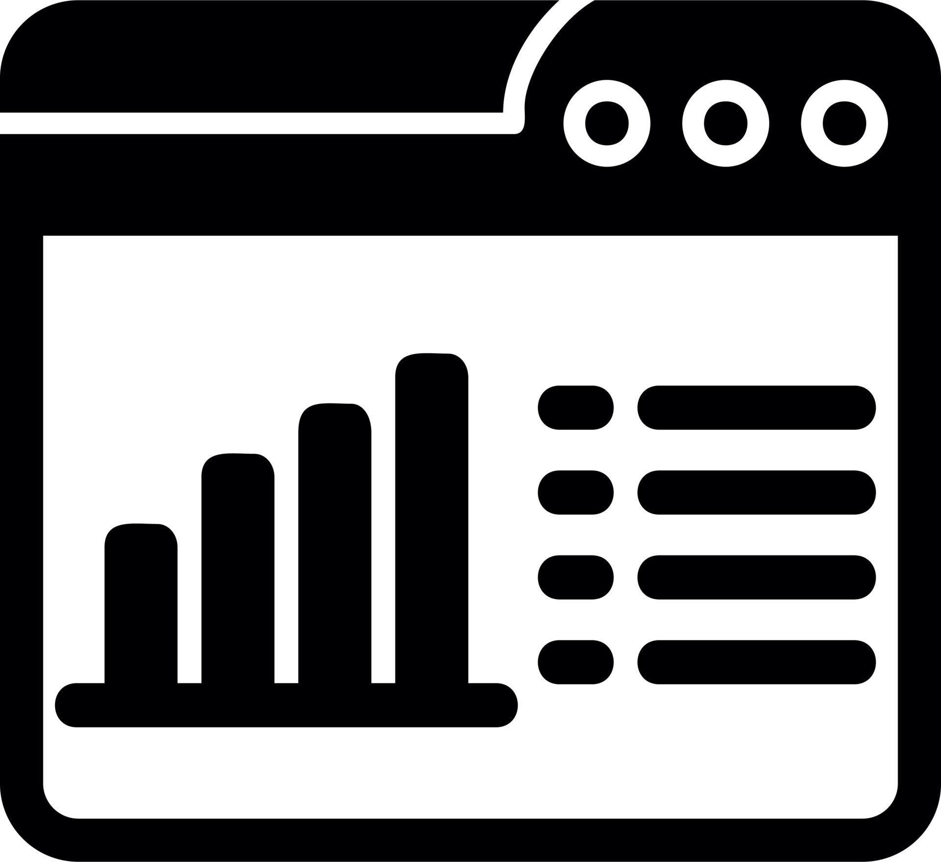 Web Progress Chart Vector Icon 21087512 Vector Art at Vecteezy