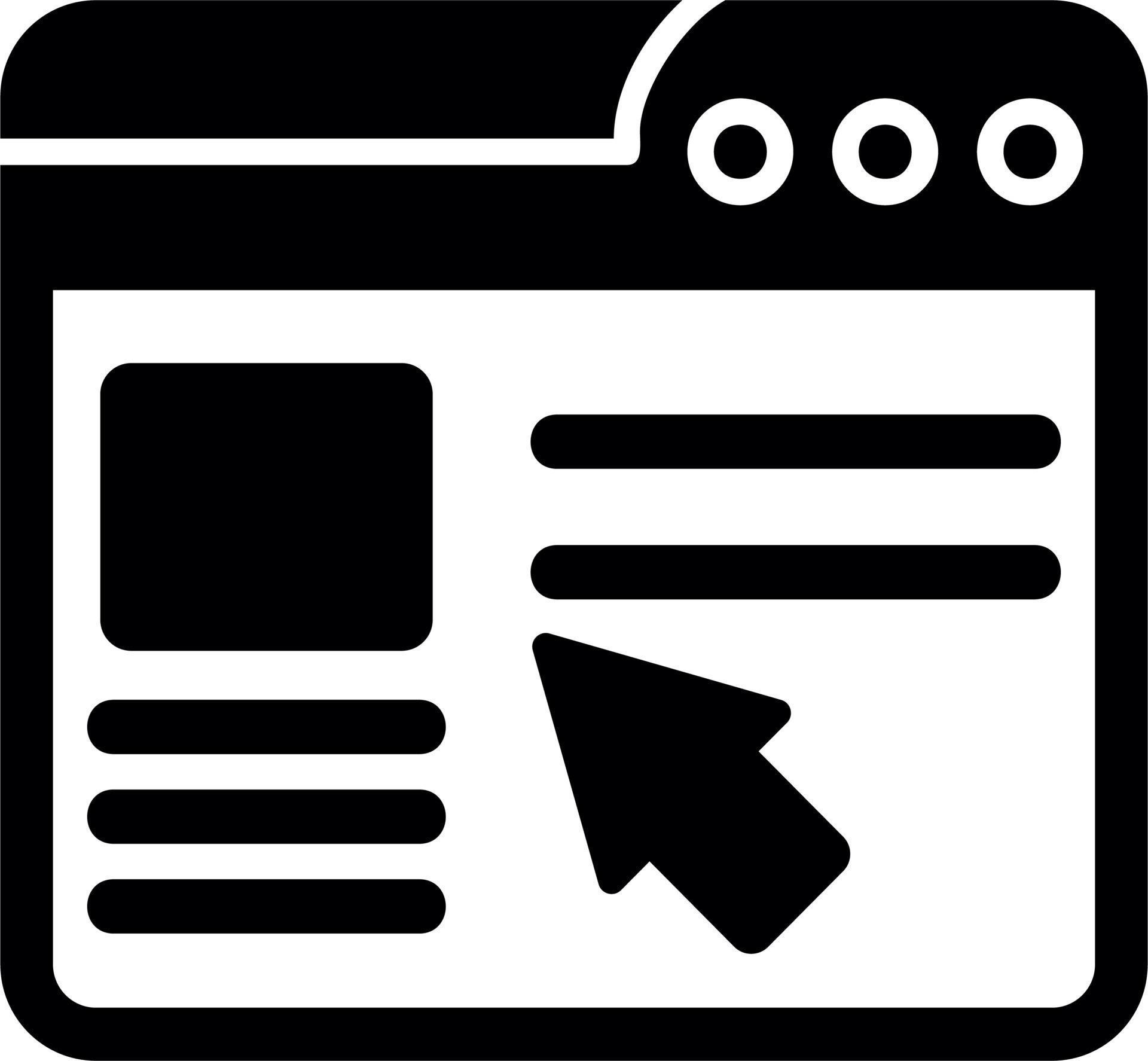 Web Click Vector Icon 21087524 Vector Art at Vecteezy