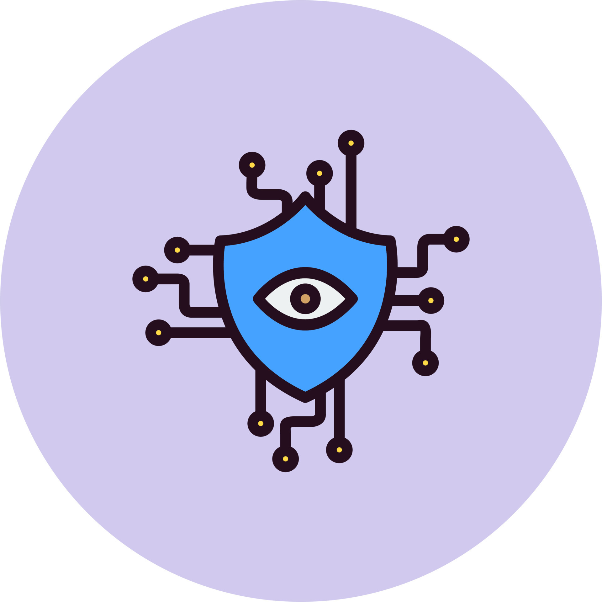 Security Monitoring Vector Icon 21088852 Vector Art At Vecteezy