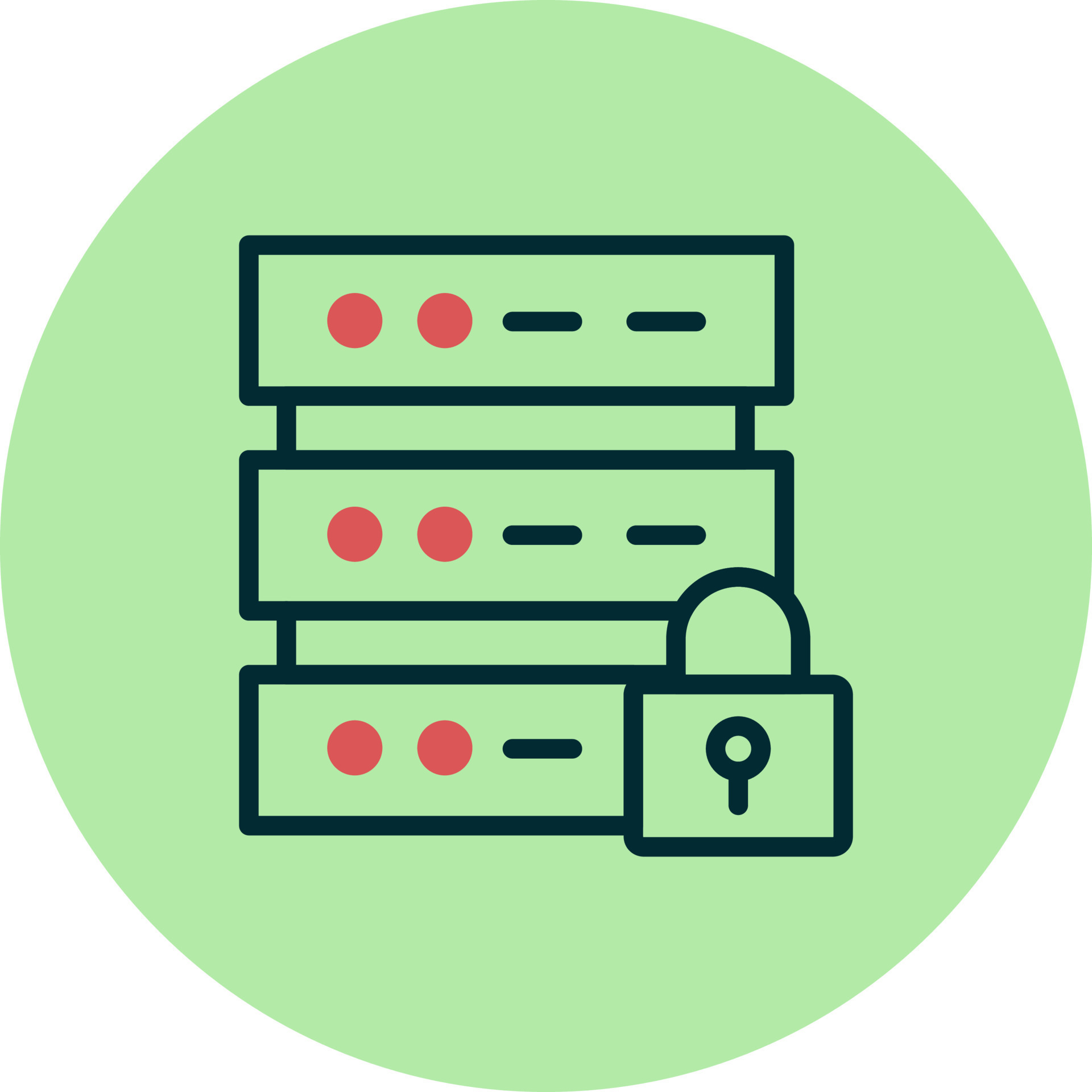 Database Security Vector Icon 21089101 Vector Art At Vecteezy