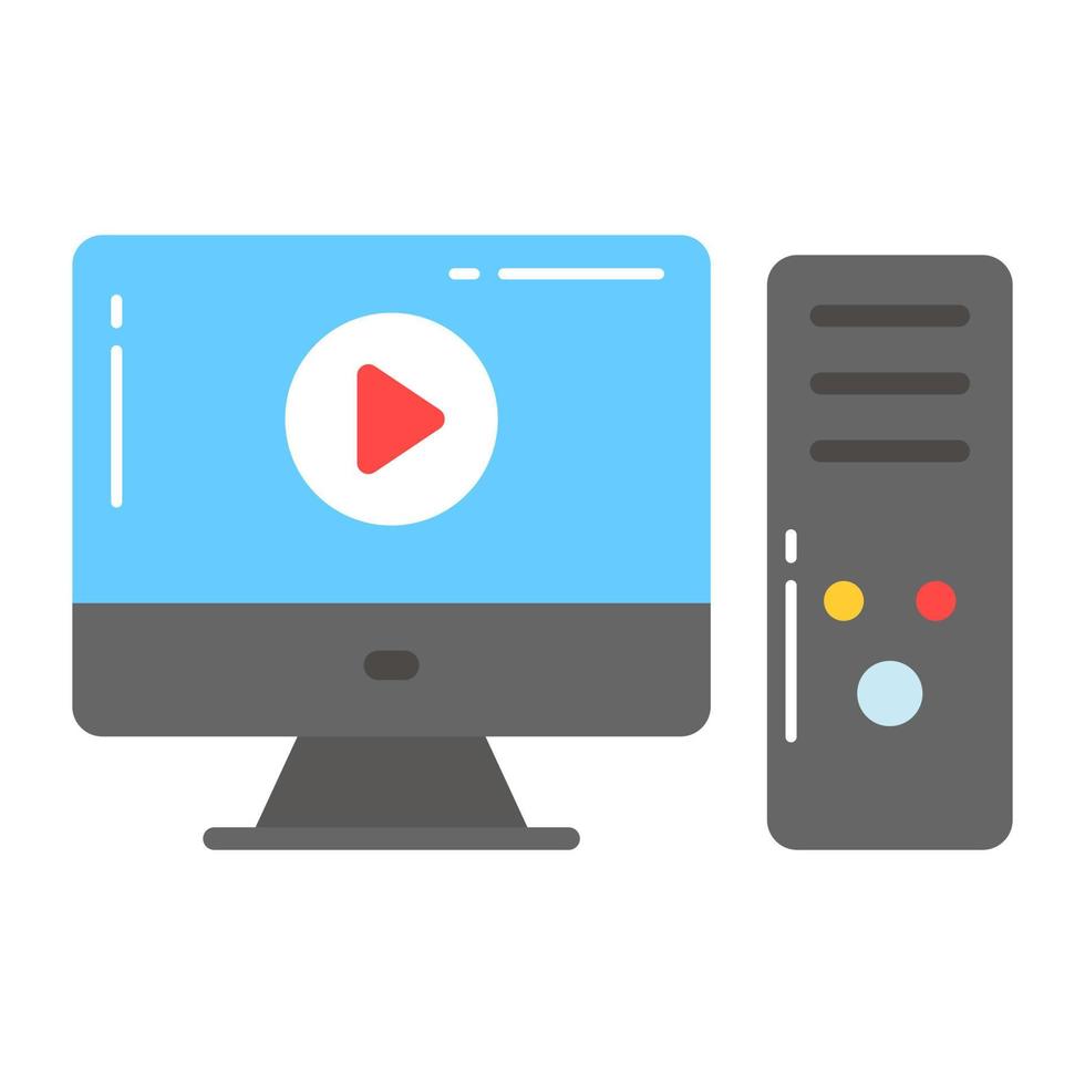 Trendy vector design of desktop computer, premium icon 21089289 Vector ...