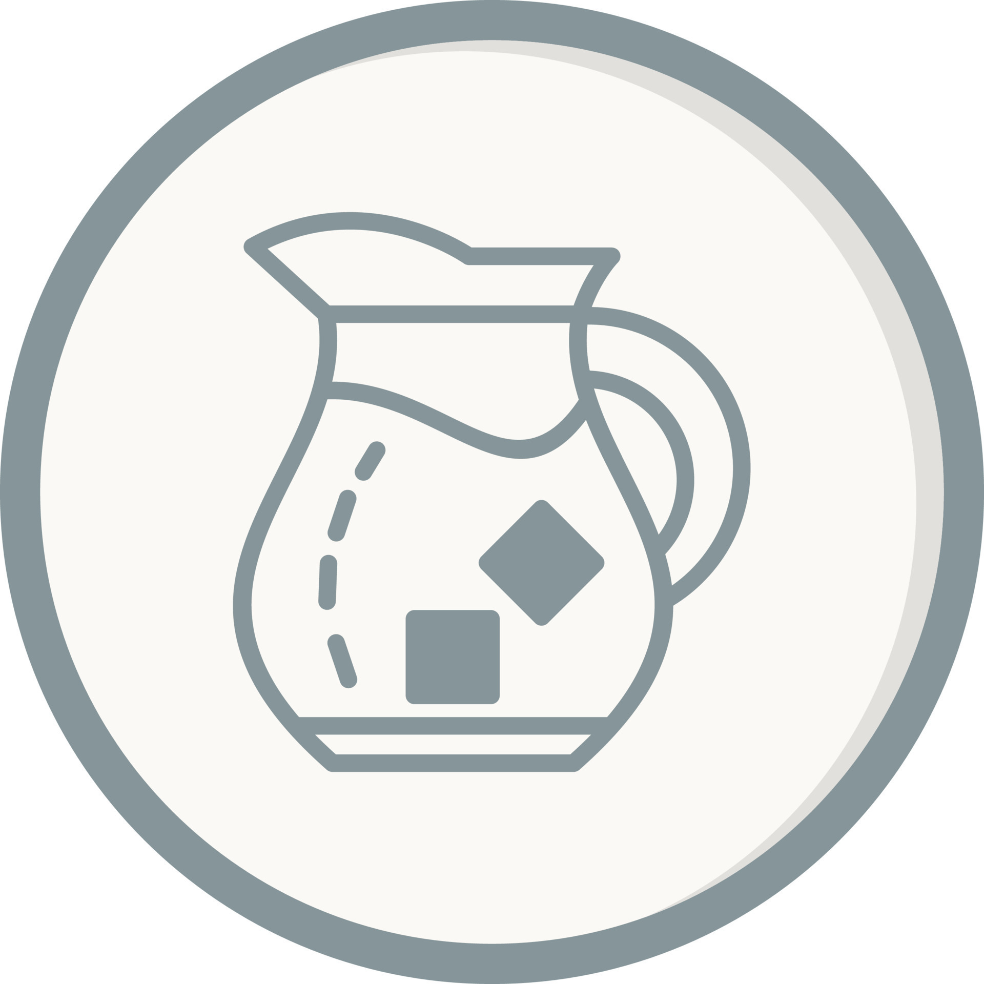Water Jug Vector Icon 21091207 Vector Art At Vecteezy