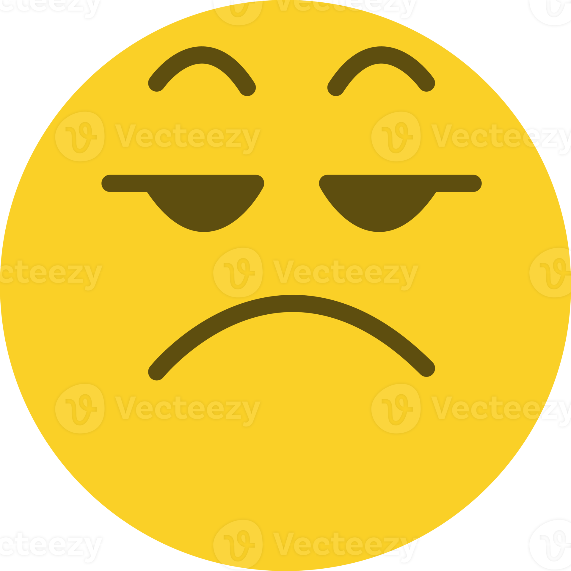 Sullen Face Emoticon 21095358 Png