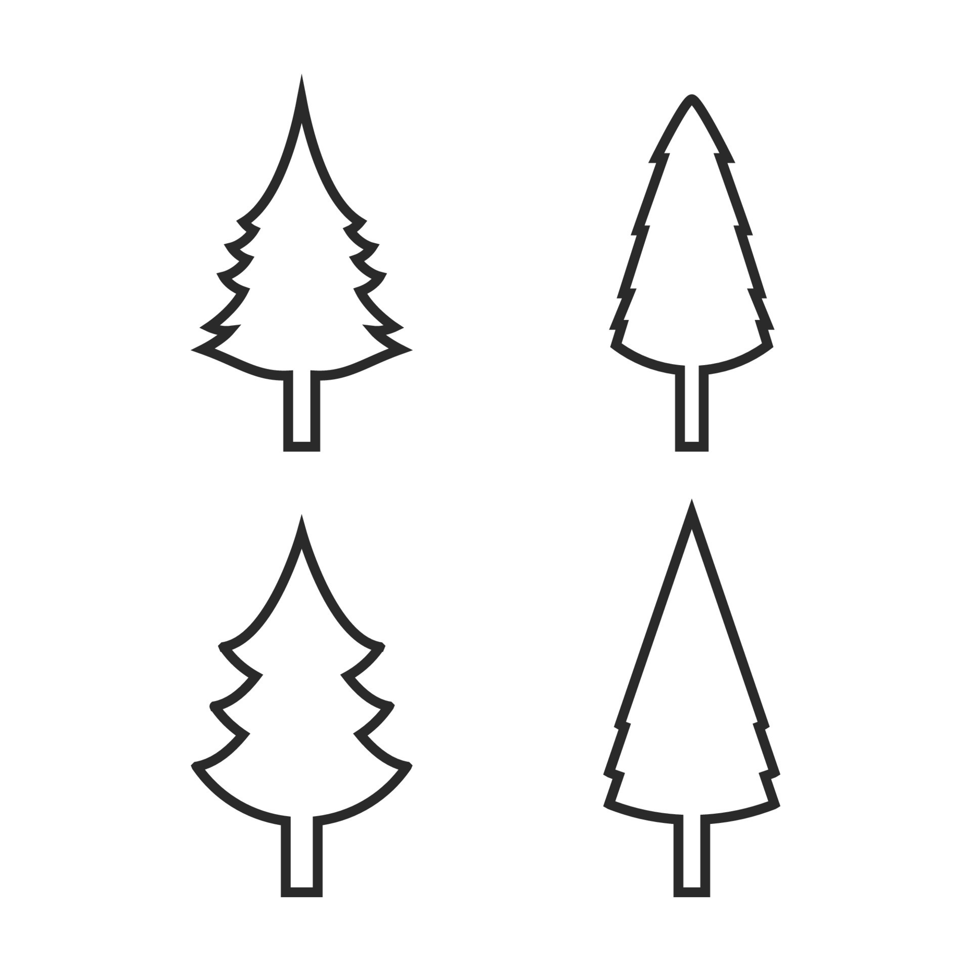 Pine tree illustration 21097327 Vector Art at Vecteezy