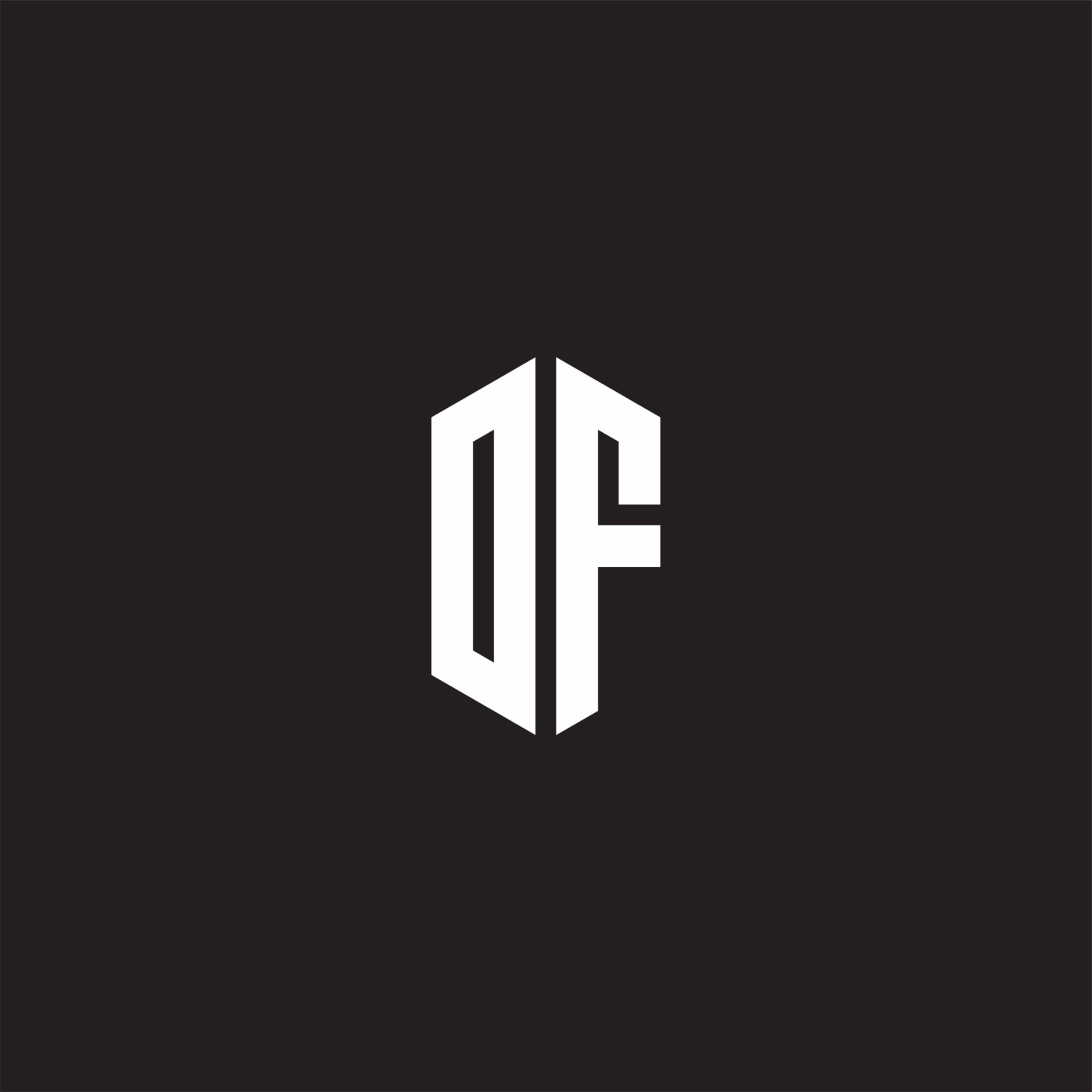 DF Logo monogram with hexagon shape style design template 21097742 ... DF Logo monogram with hexagon shape style design template 21097742 ...
