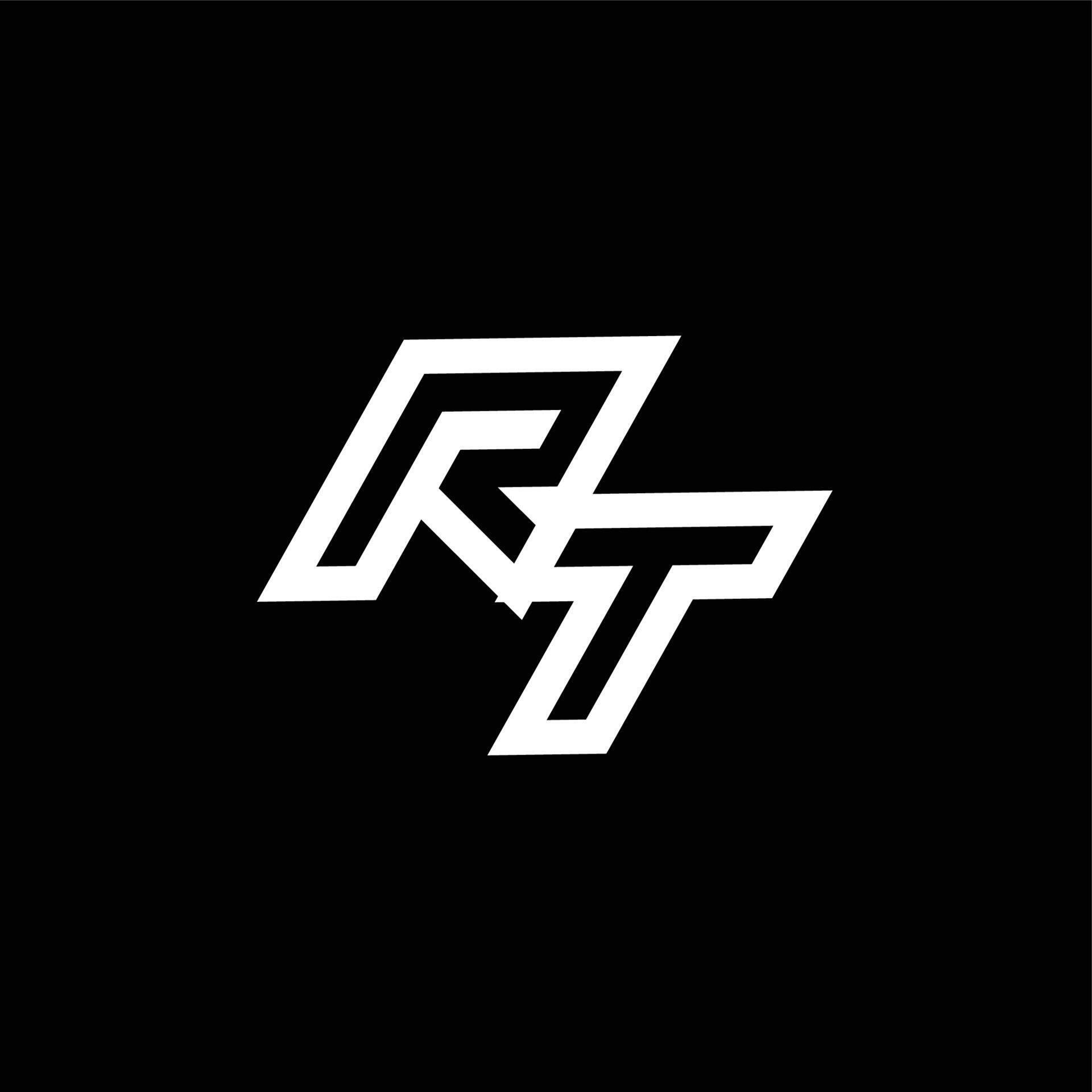 RT logo monogram with up to down style negative space design template 21097866 Vector Art at ...