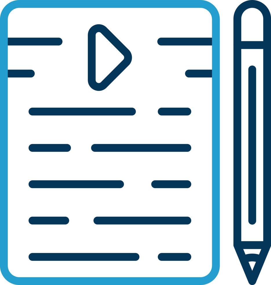 Script Writing Vector Icon Design 21100933 Vector Art At Vecteezy