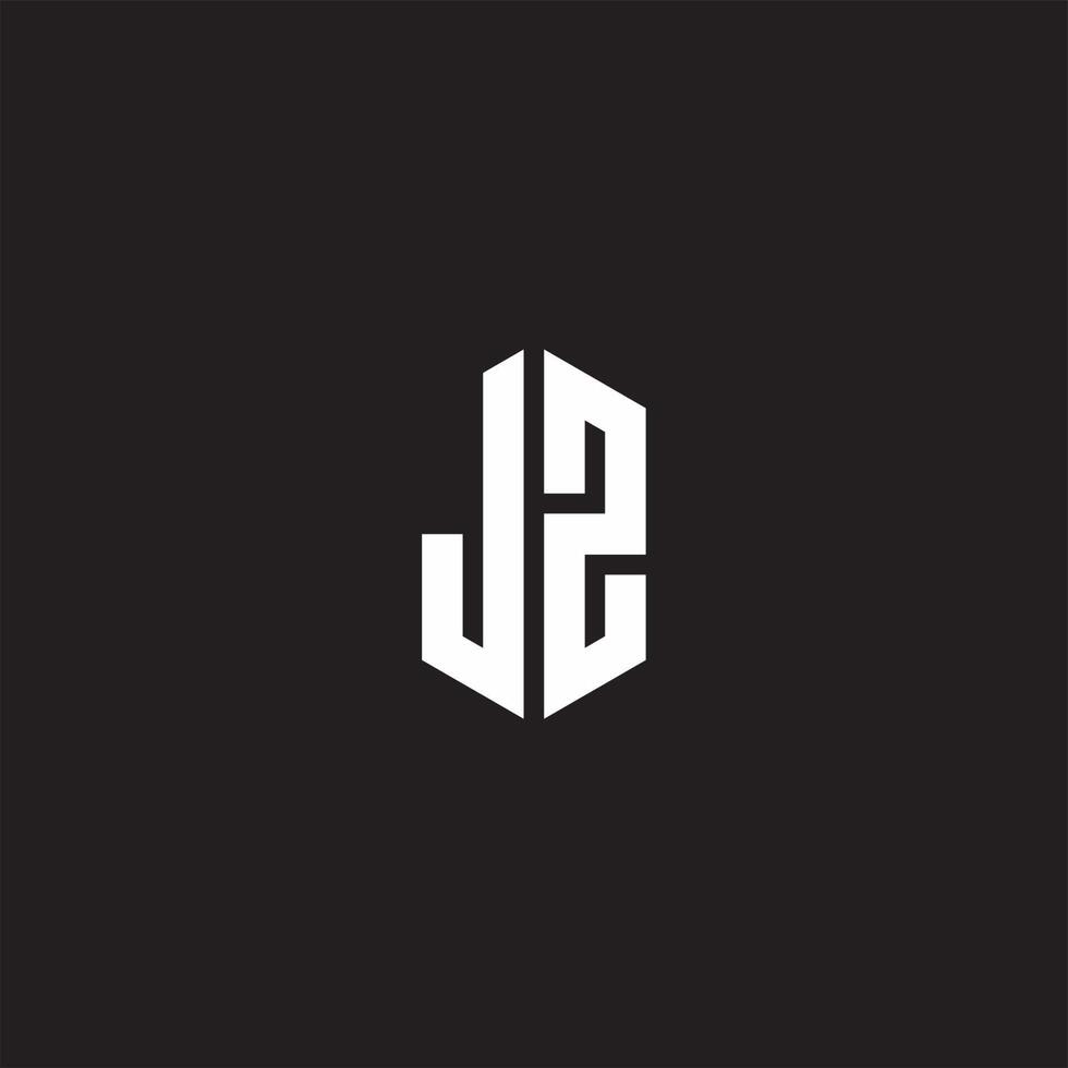 JZ Logo monogram with hexagon shape style design template 21103768 ...