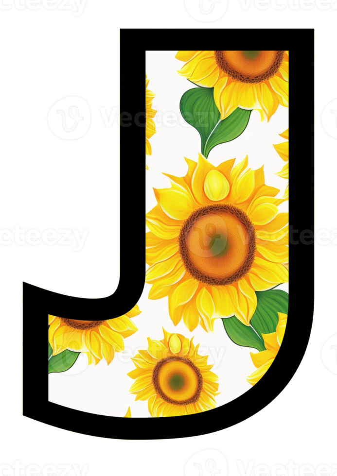 girasol floral alfabeto, letra j con amarillo girasol modelo 21106594 PNG girasol floral alfabeto, letra j con amarillo girasol modelo 21106594 PNG