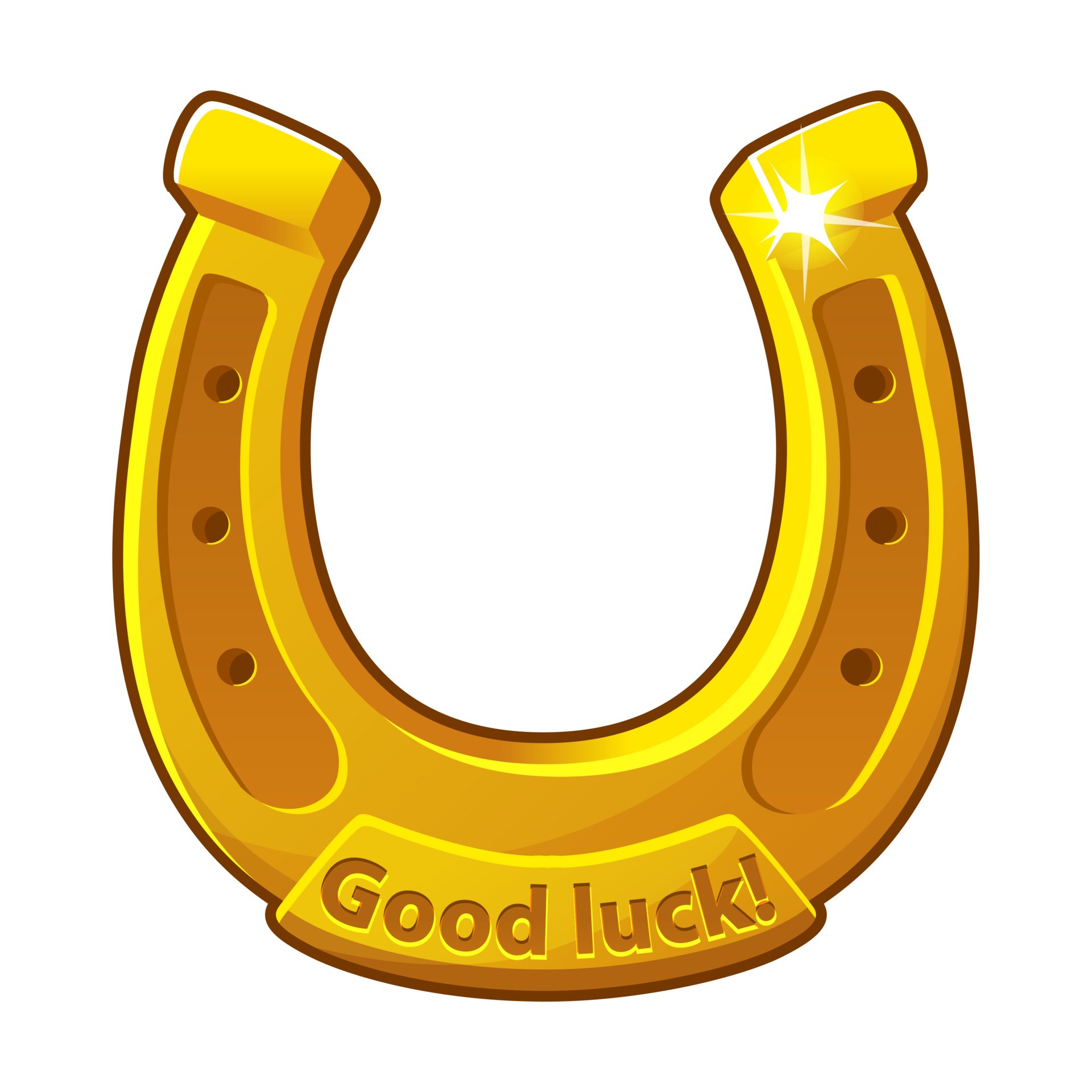 Golden horseshoe, lucky St. Patricks day symbol. Good luck sign ... Golden horseshoe, lucky St. Patricks day symbol. Good luck sign ...