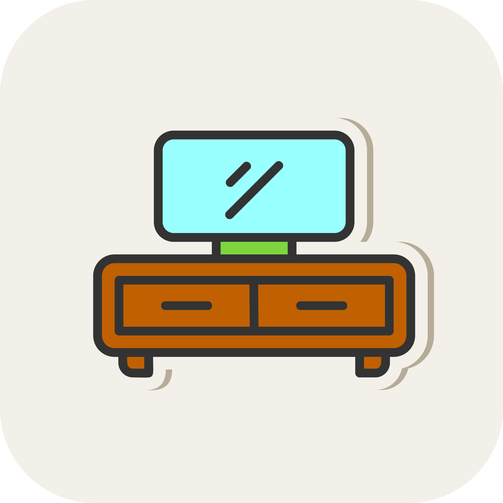Tv Table Vector Icon Design 21110656 Vector Art at Vecteezy Tv Table Vector Icon Design 21110656 Vector Art at Vecteezy