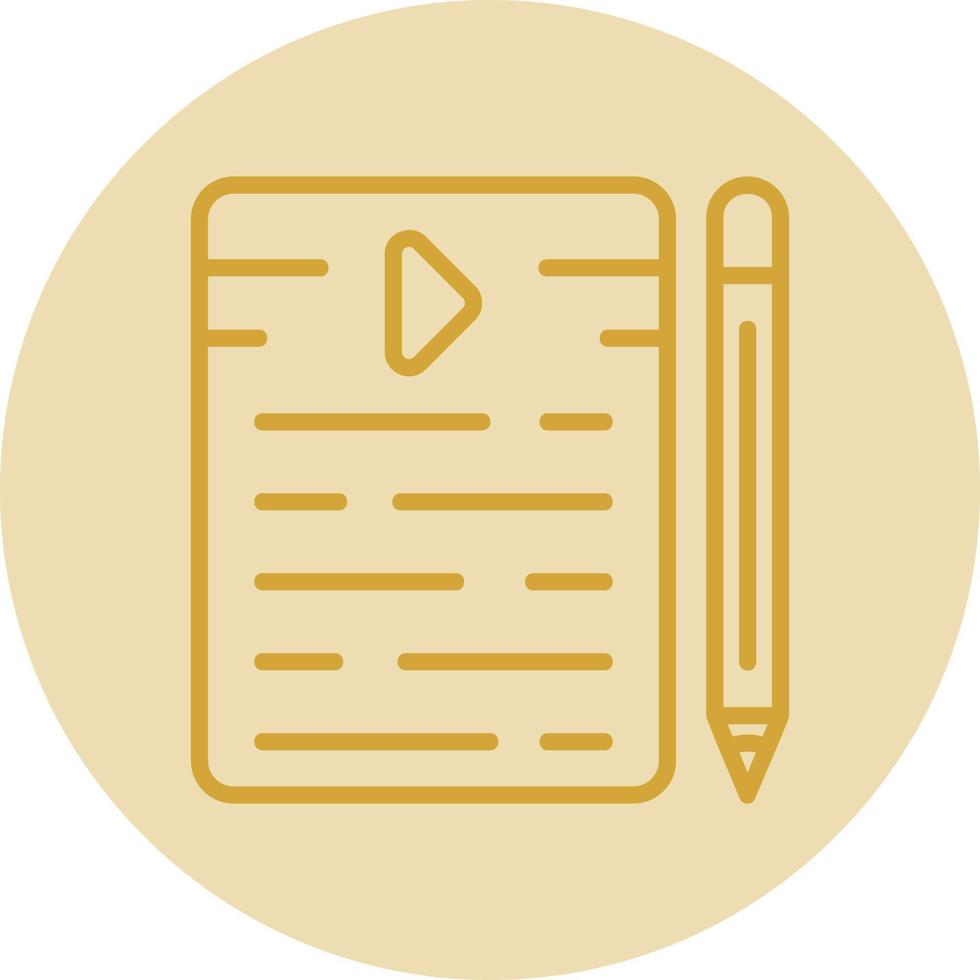 Script Writing Vector Icon Design 21111789 Vector Art At Vecteezy