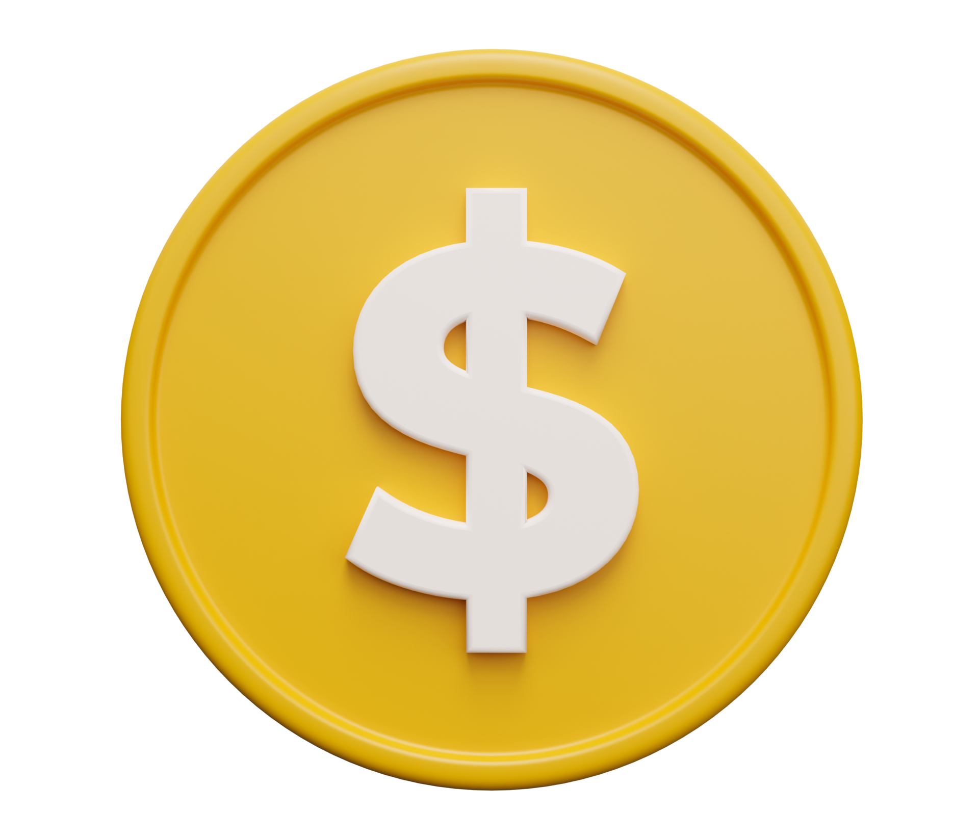 coin dollar yellow 3d 21113135 PNG