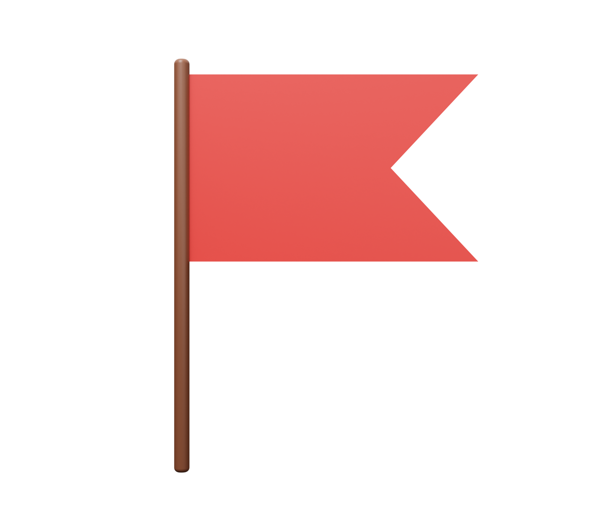 Red Flag Icon Flat