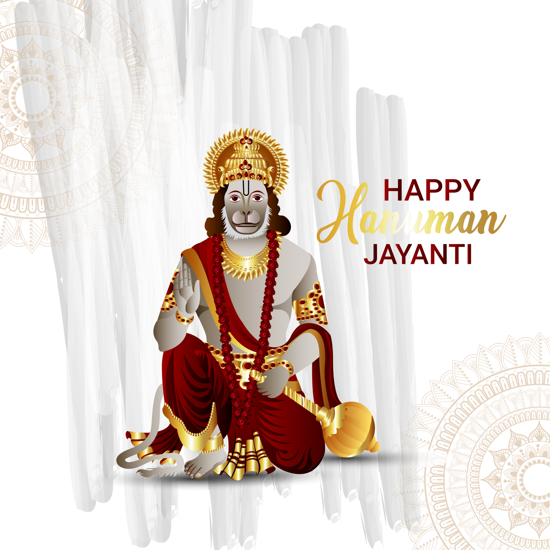 Happy Hanuman Jayanti Celebration Background 21113883 Png