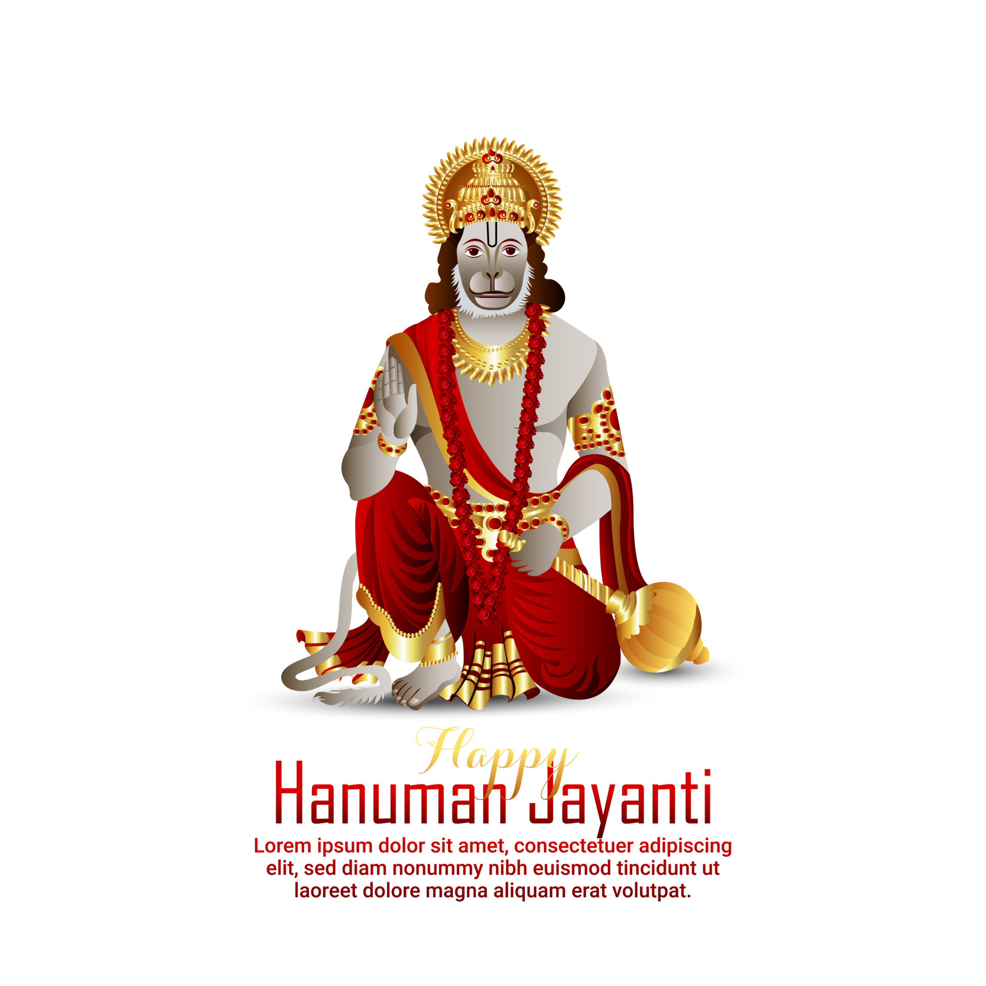 Happy Hanuman Jayanti Celebration Background 21113884 Png