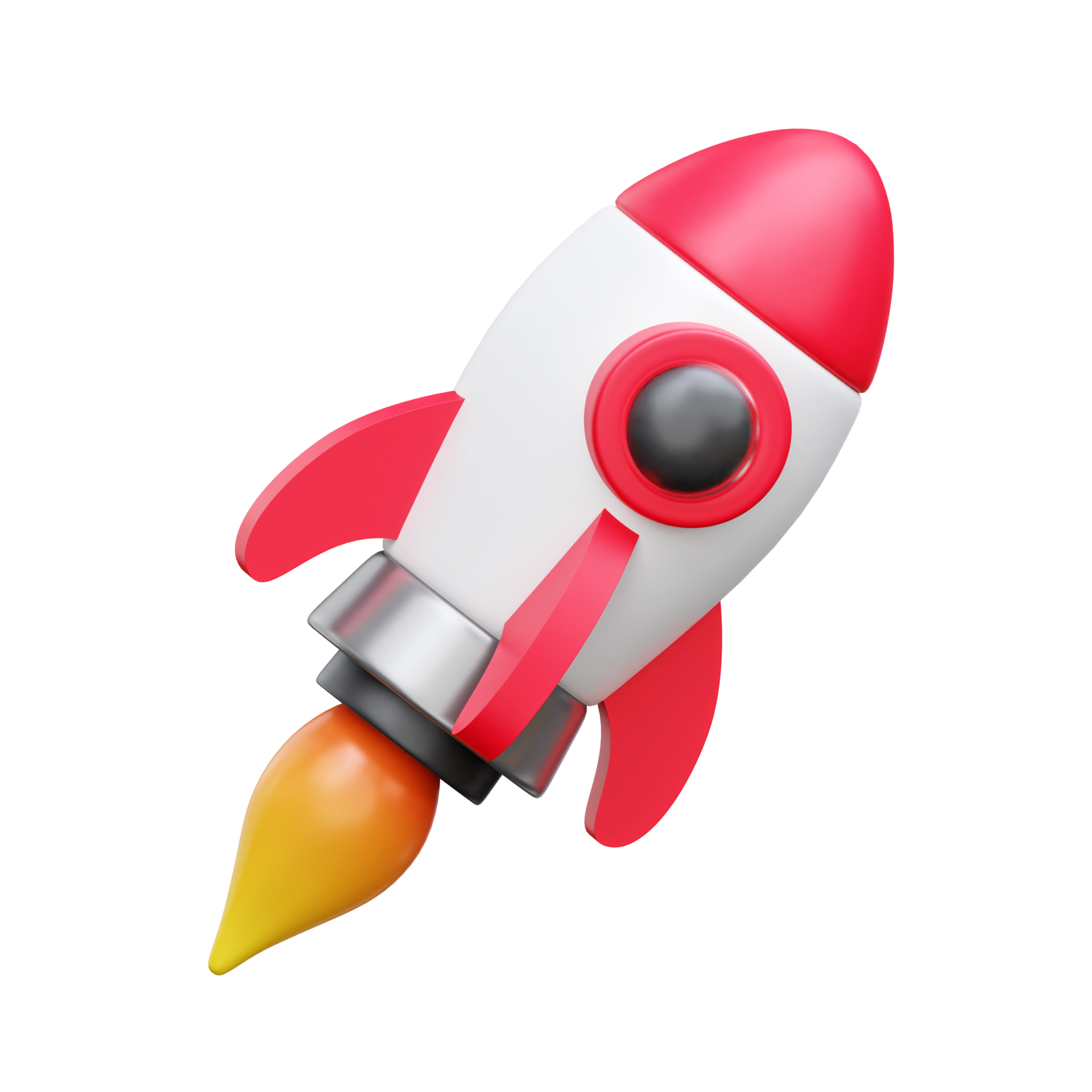 3d Spaceship Rocket Icon Startup Space Business Concept 21113991 Png