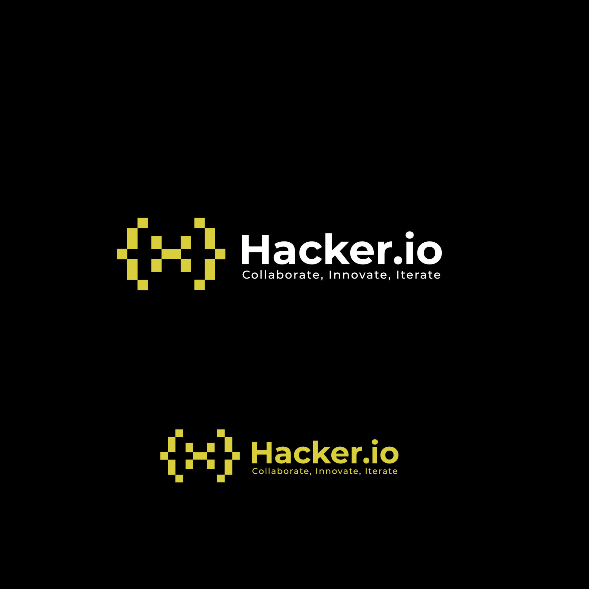 hacker logo with pixel style, pixel logo modern tech 21114395 Vector ...