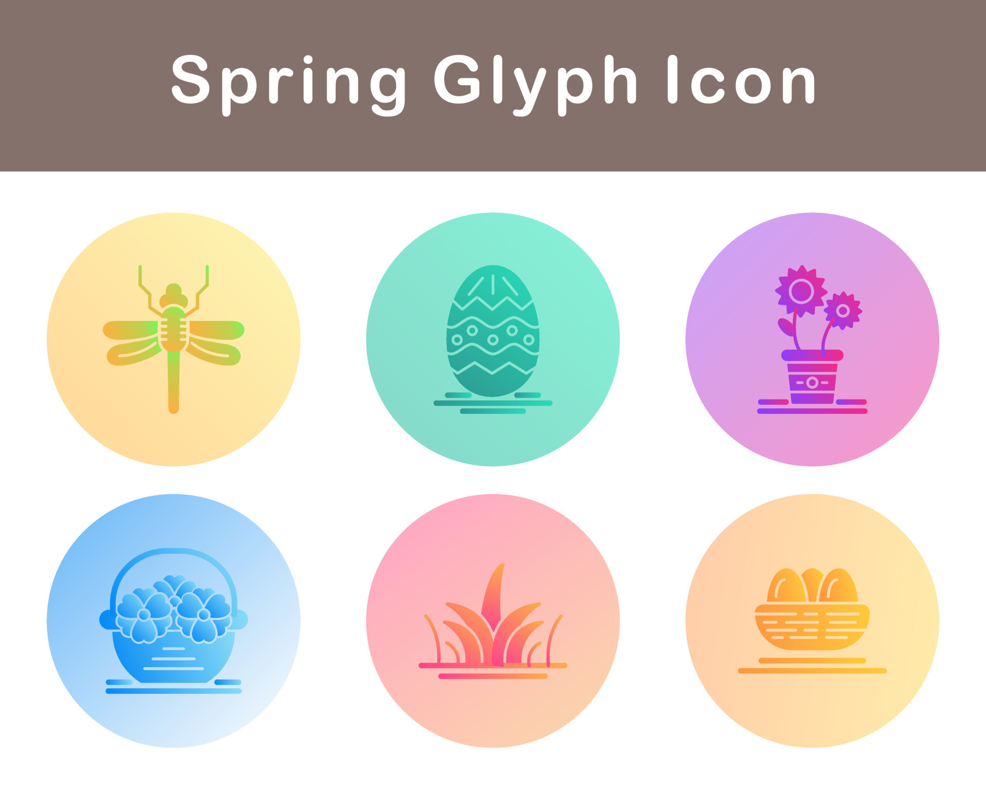 Spring Vector Icon Set 21122593 Vector Art at Vecteezy