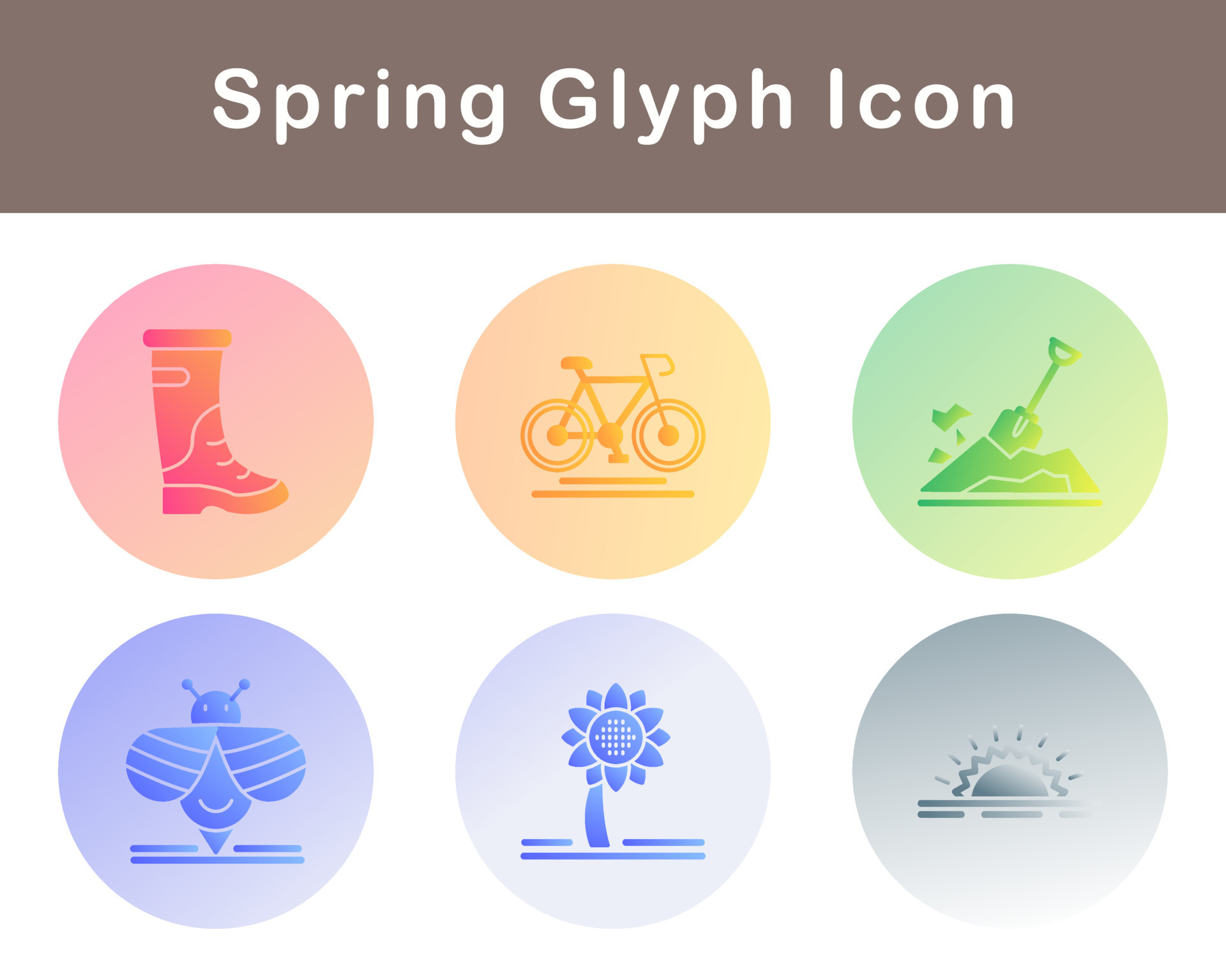 Spring Vector Icon Set 21122650 Vector Art at Vecteezy