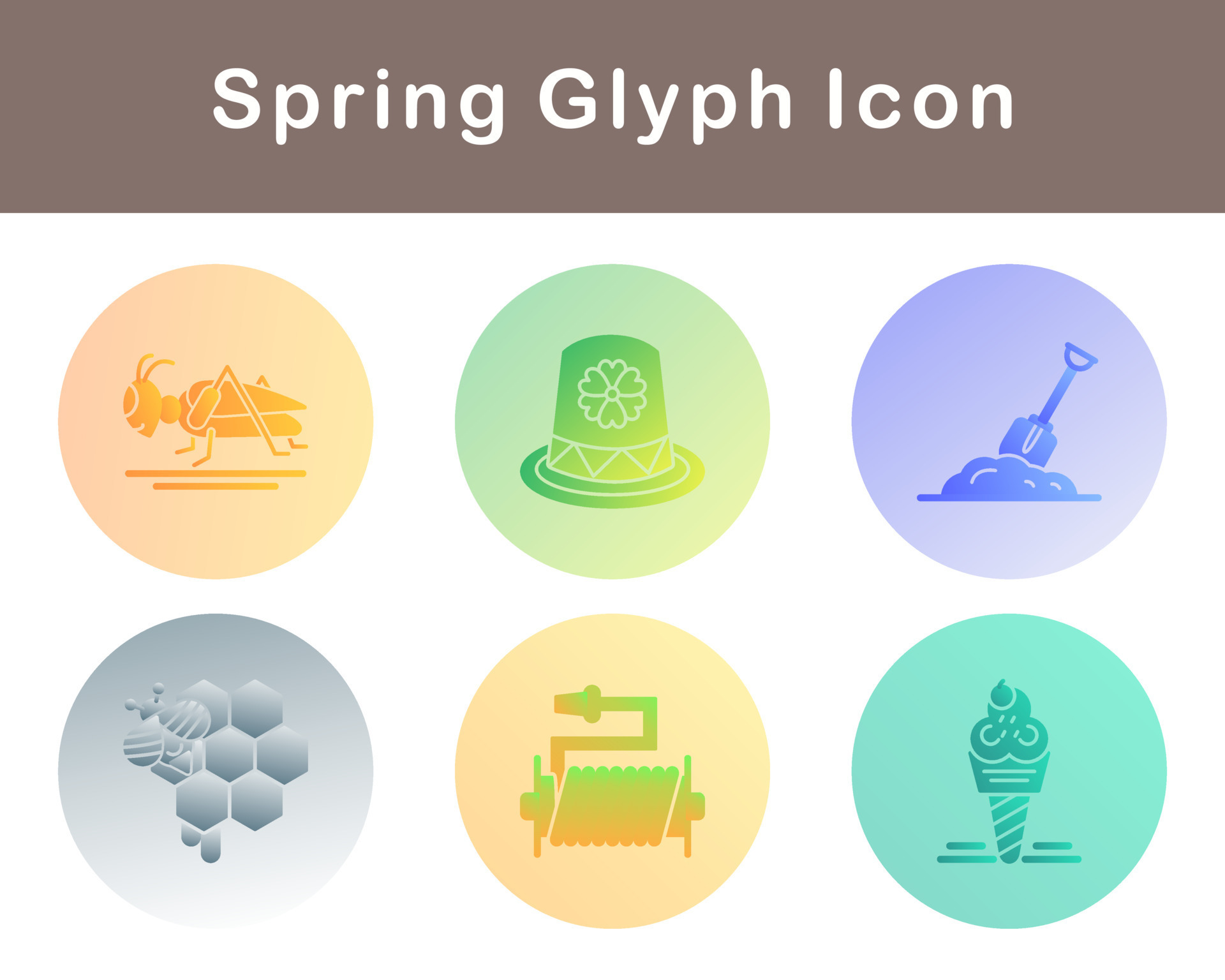 Spring Vector Icon Set 21122683 Vector Art at Vecteezy