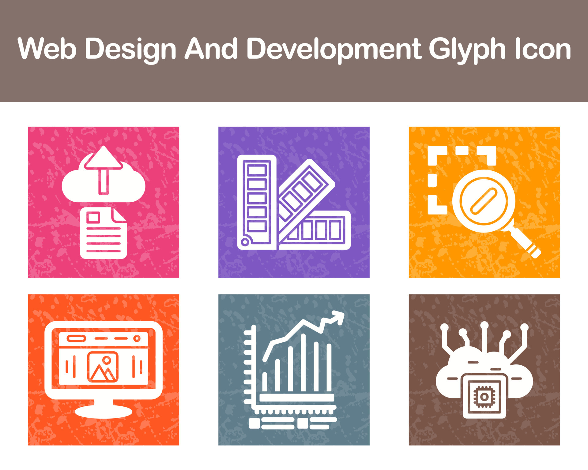 Web Design And Development Vector Icon Set 21124184 Vector Art at Vecteezy