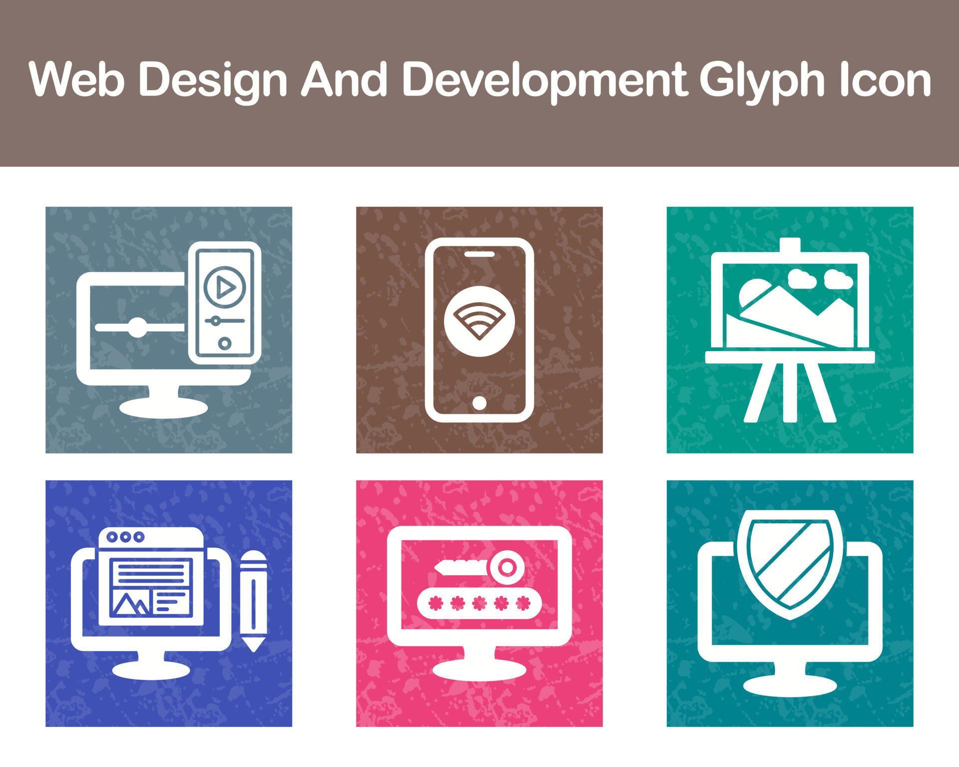 Web Design And Development Vector Icon Set 21124187 Vector Art at Vecteezy