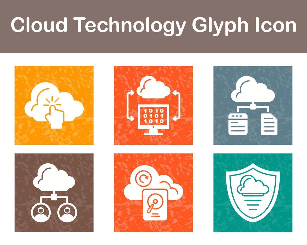 Cloud Technology Vector Icon Set 21124270 Vector Art at Vecteezy