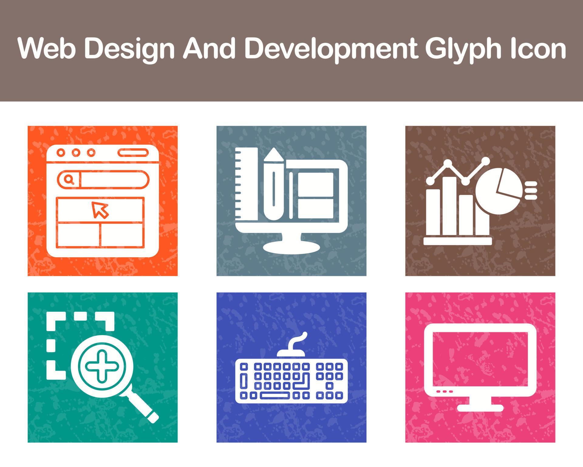 Web Design And Development Vector Icon Set 21124334 Vector Art at Vecteezy