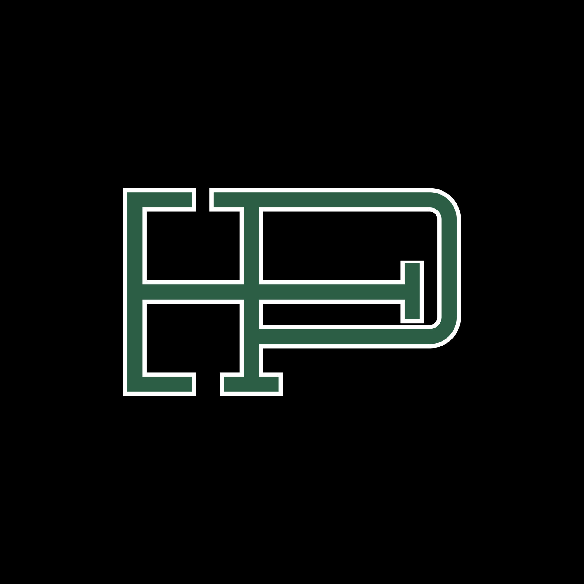 Simple and unique letter or word TP outline sans serif font on merge image graphic icon logo ...