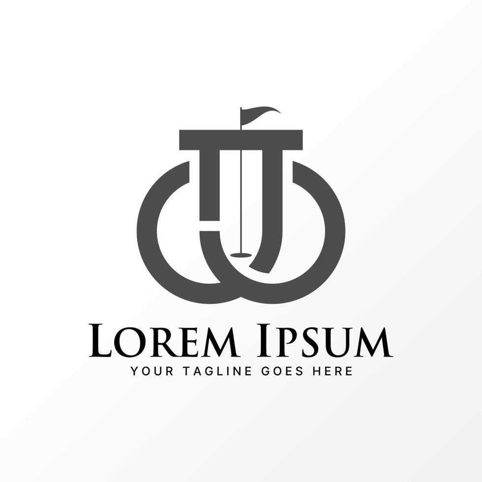 Logo design graphic concept creative abstract premium free vector stock letter CJ, JC or JJ sans ...