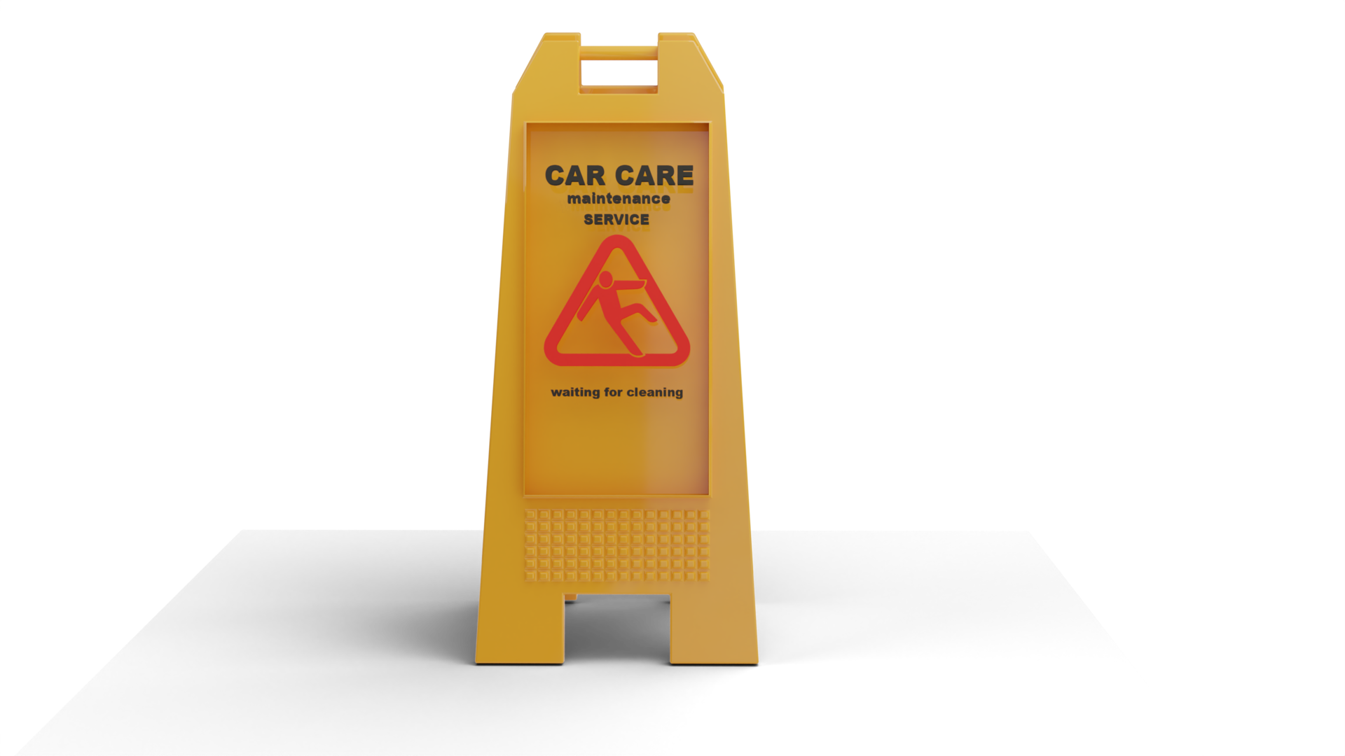 Sign Yellow Showing Warning Of Caution Wet Floor Wet Floor Sign On