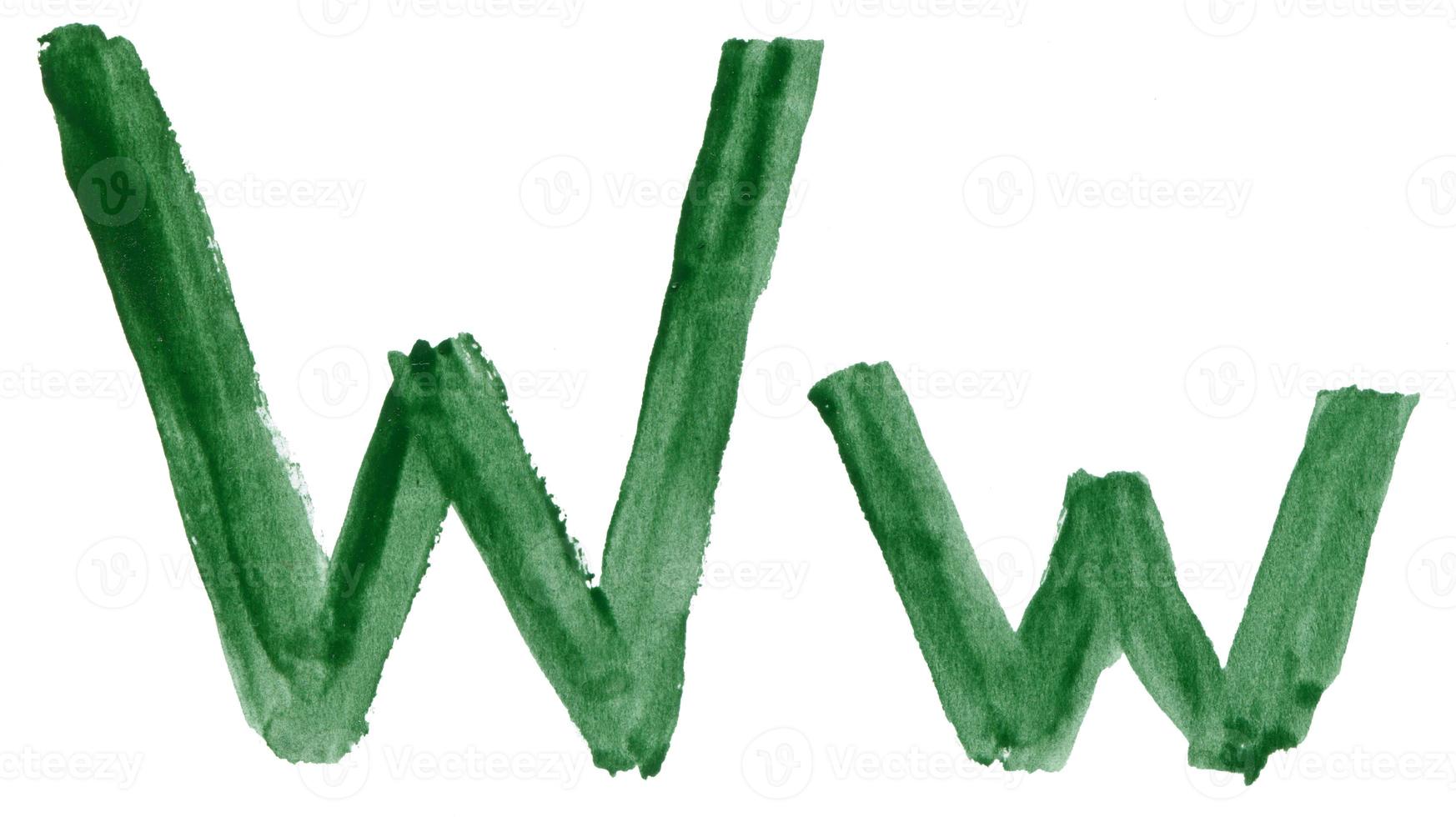 Alphabet letters W 21129033 Stock Photo at Vecteezy