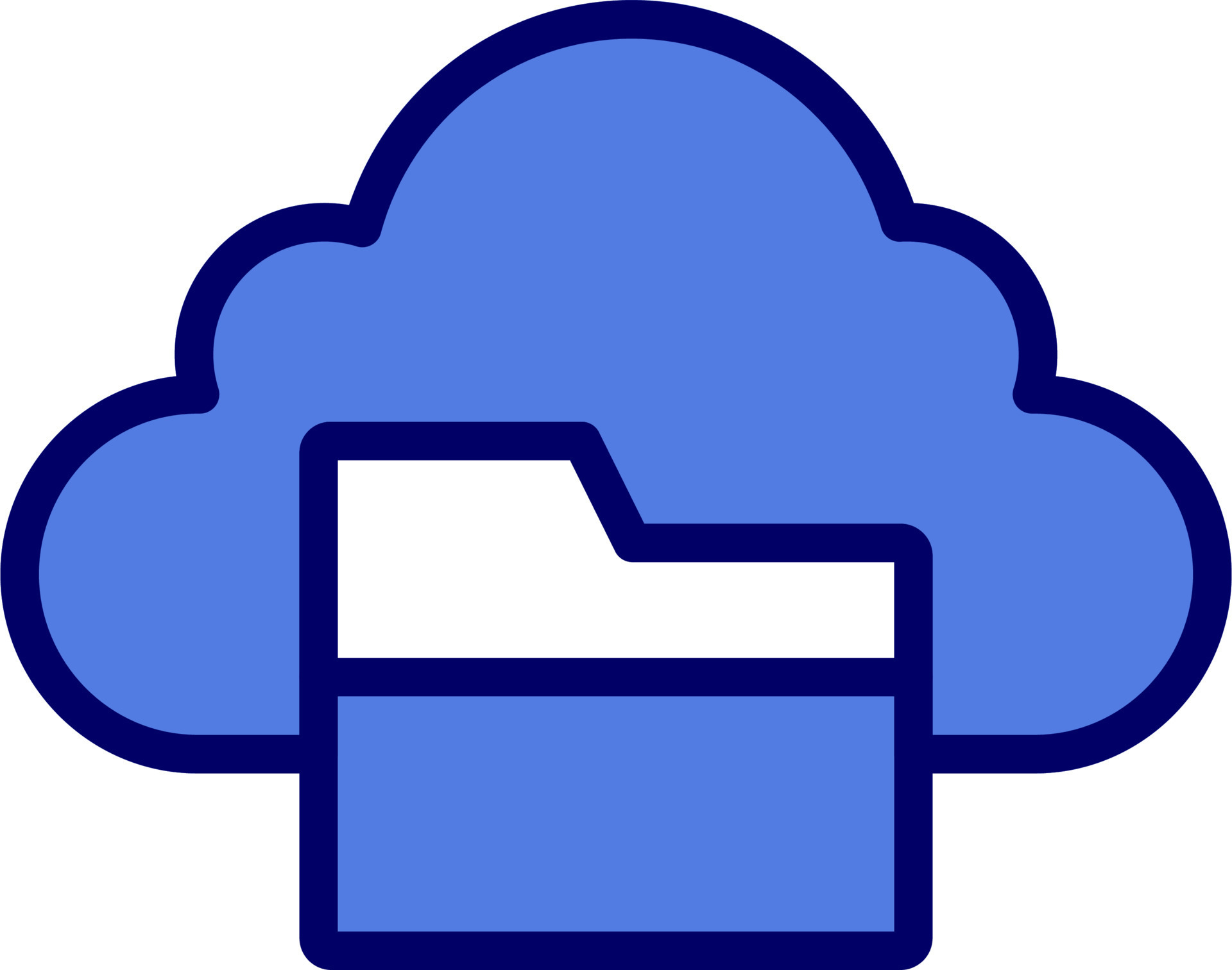 Cloud Folder Vector Icon 21131004 Vector Art at Vecteezy