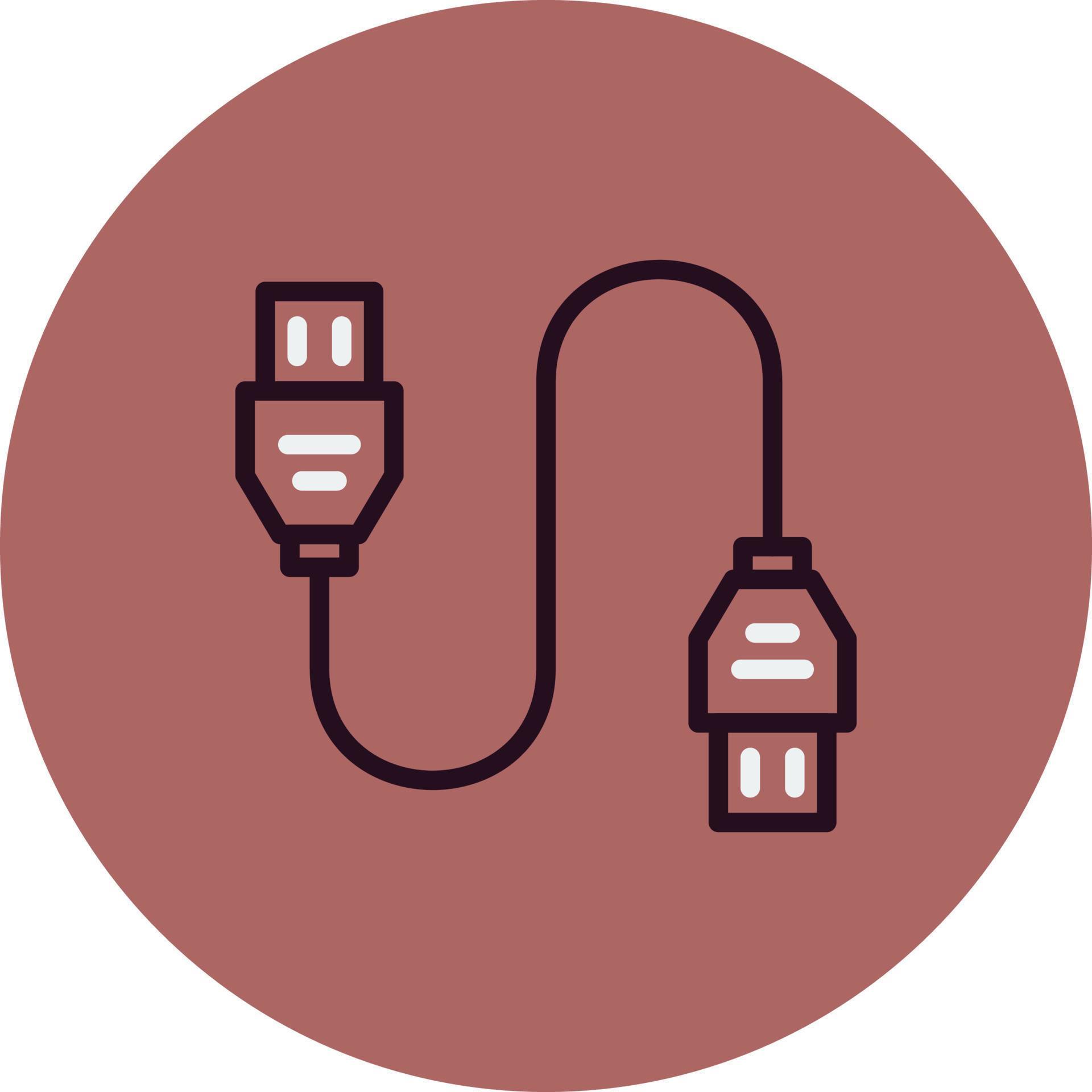 Data Cable Vector Icon 21131626 Vector Art at Vecteezy