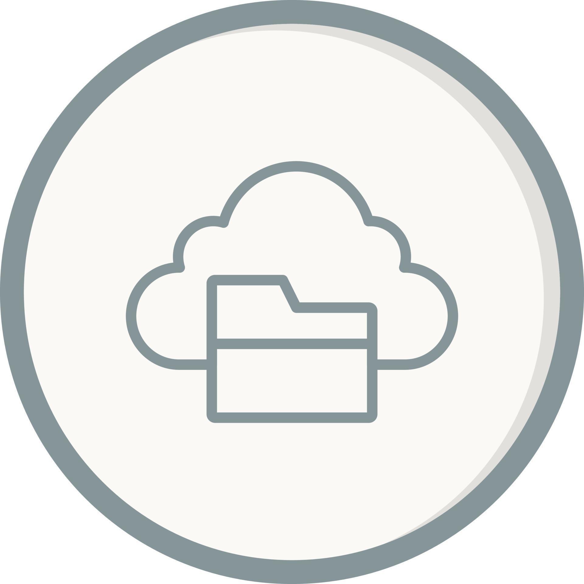 Cloud Folder Vector Icon 21131671 Vector Art at Vecteezy