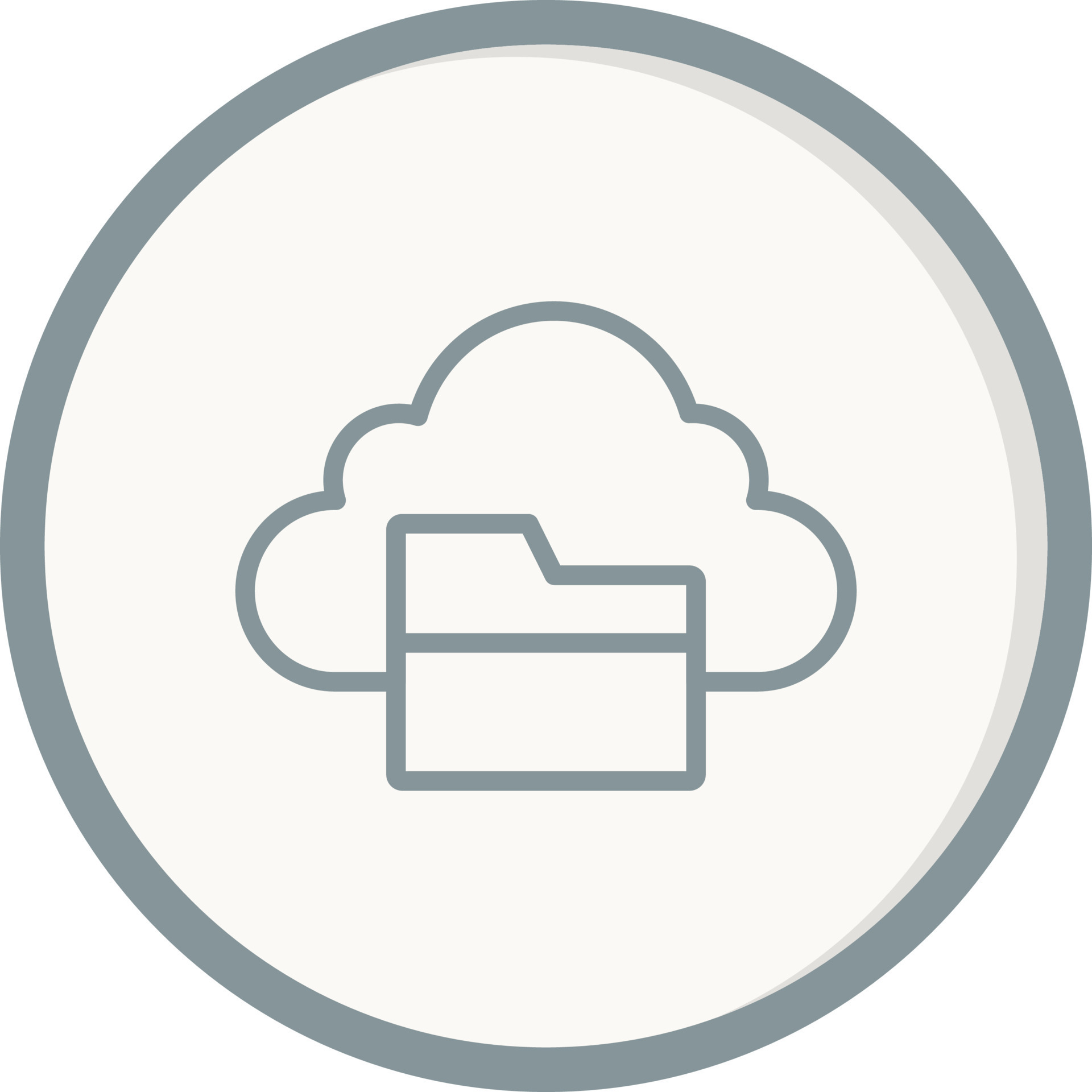 Cloud Folder Vector Icon 21131671 Vector Art at Vecteezy
