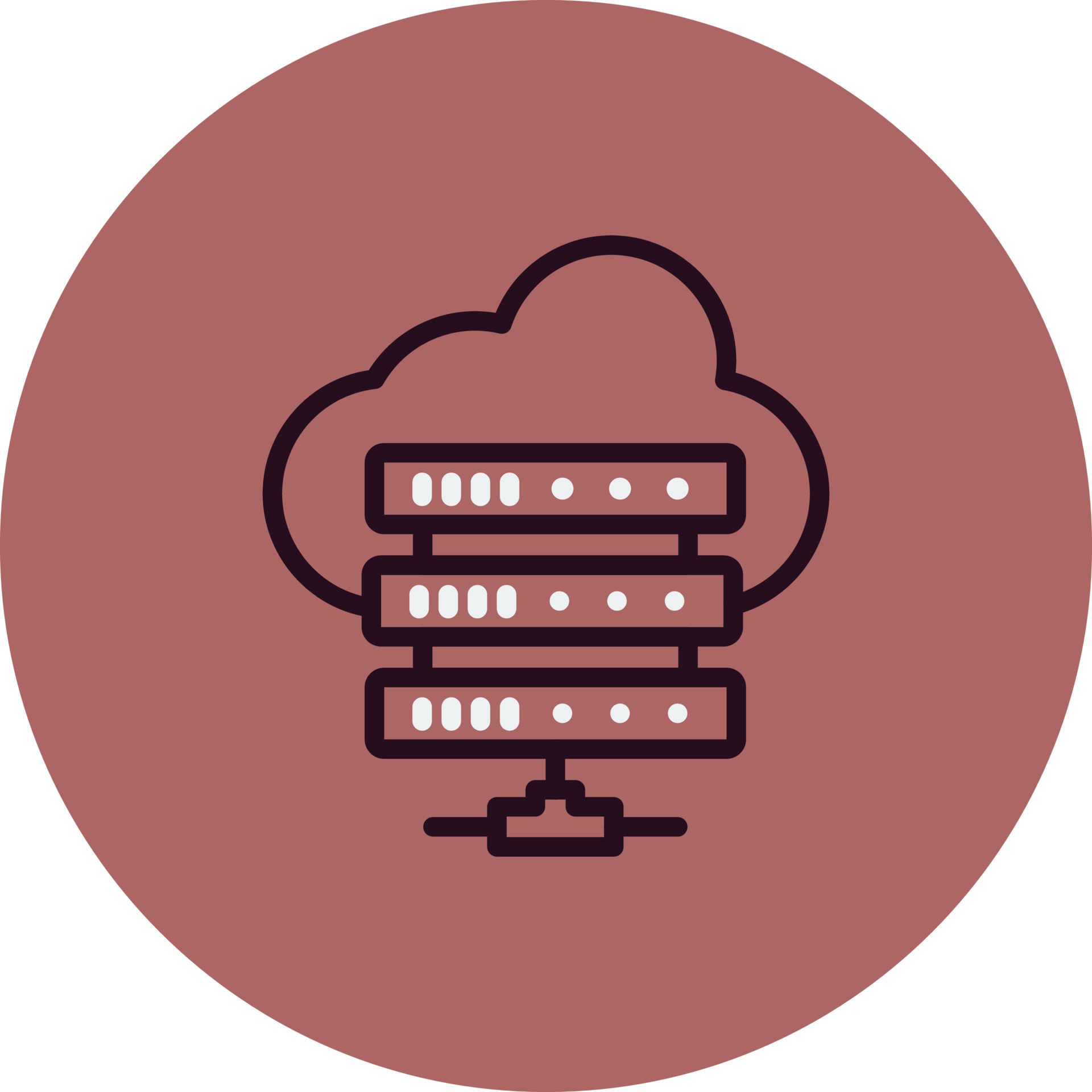 Cloud Server Icon 21135286 Vector Art at Vecteezy