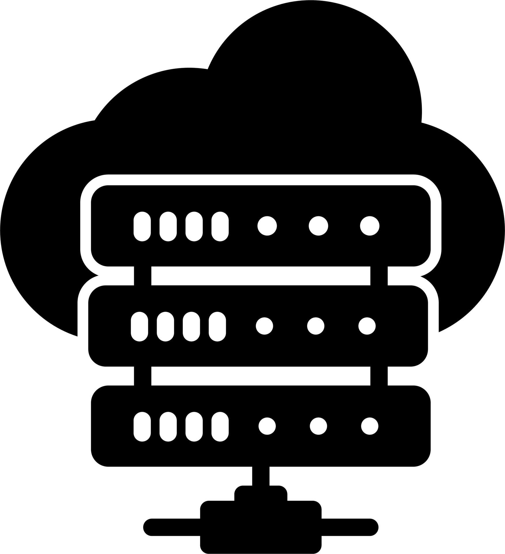 Cloud Server Icon 21135699 Vector Art at Vecteezy