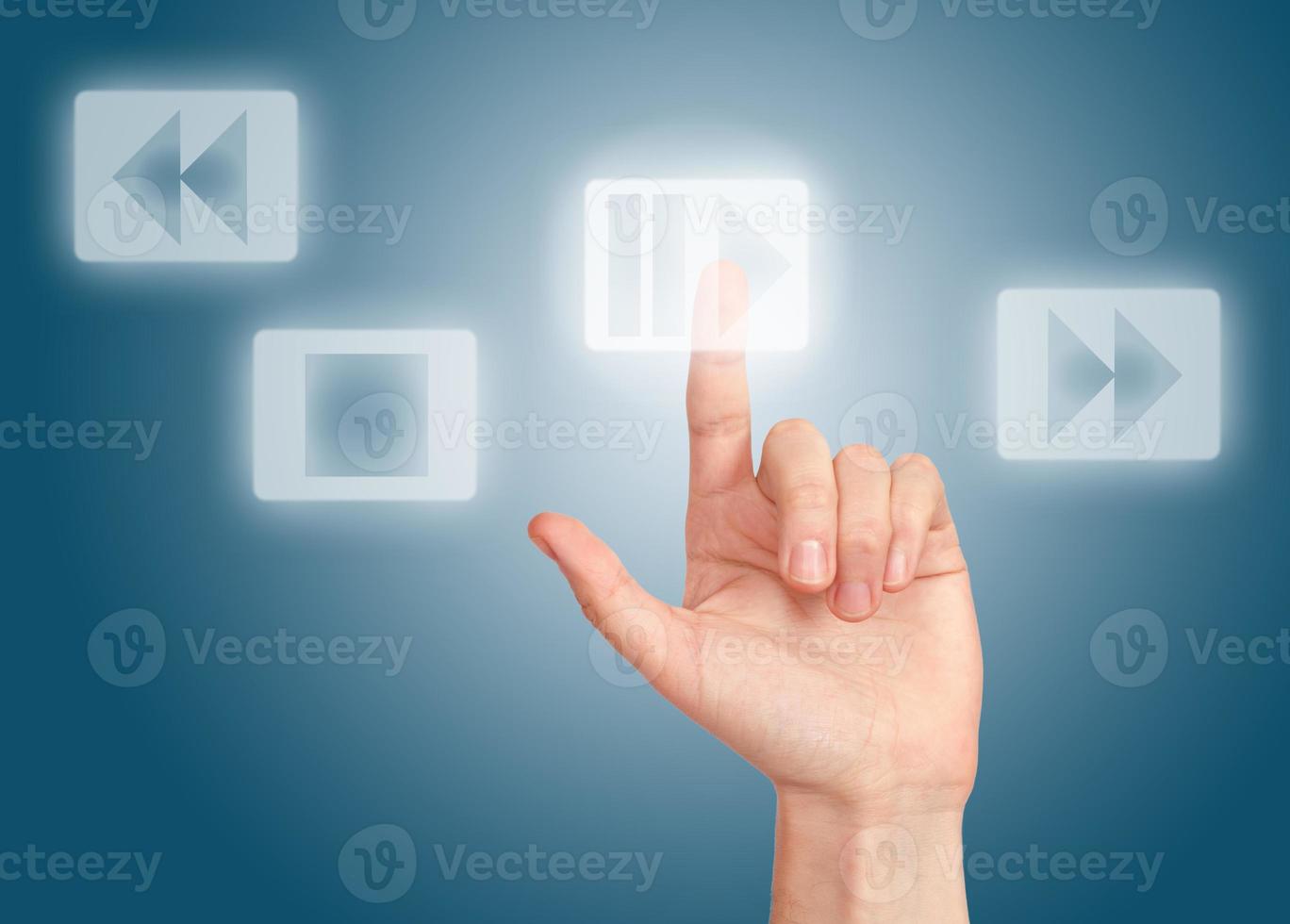 Touch screen button concept 21139137 Stock Photo at Vecteezy