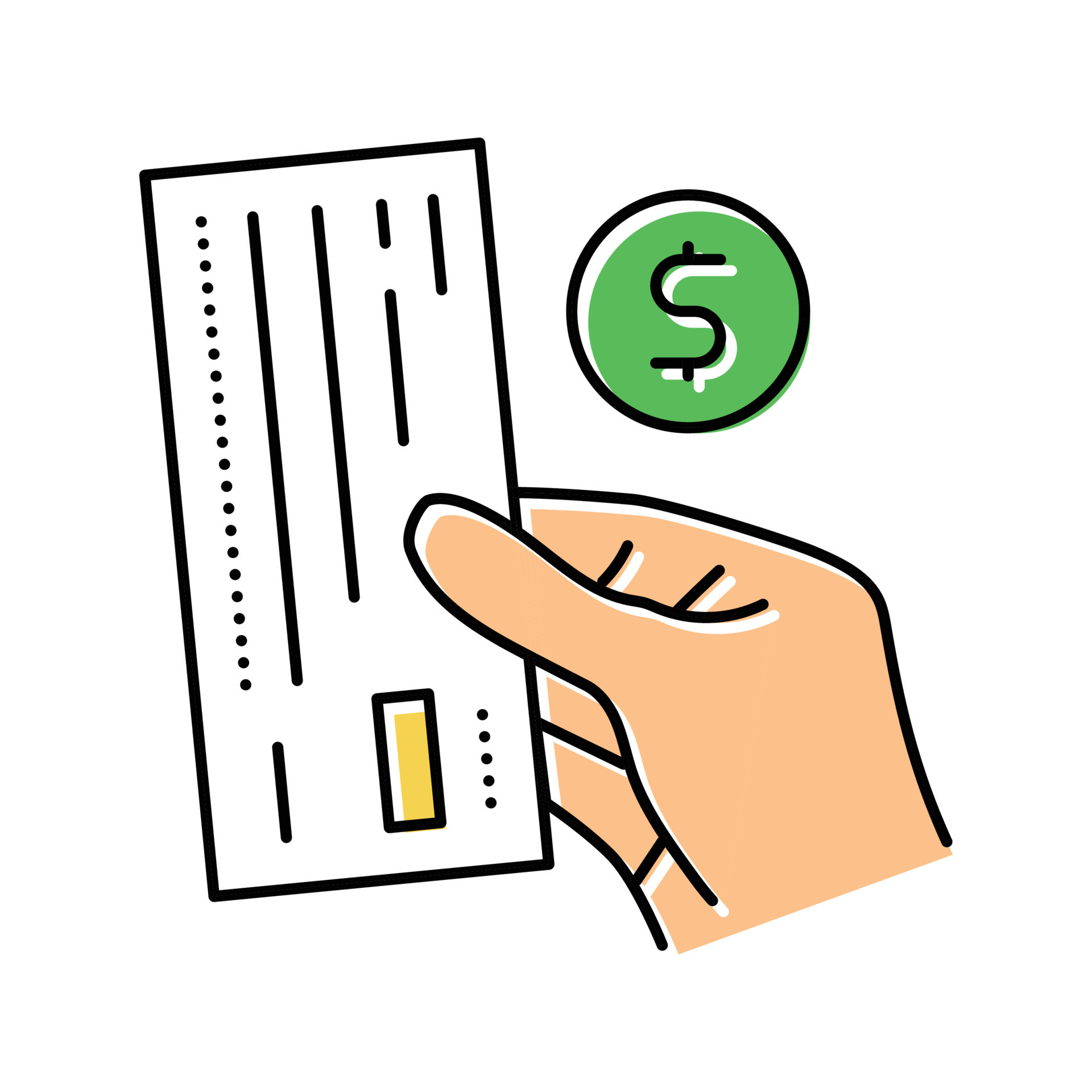 check payment color icon vector illustration 21141973 Vector Art at Vecteezy