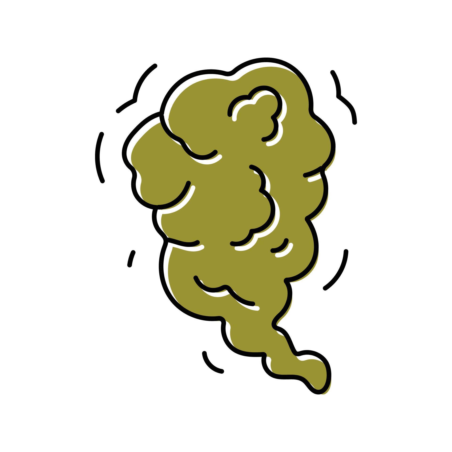 Stink Smell Color Icon Vector Illustration 21142784 Vector Art At Vecteezy